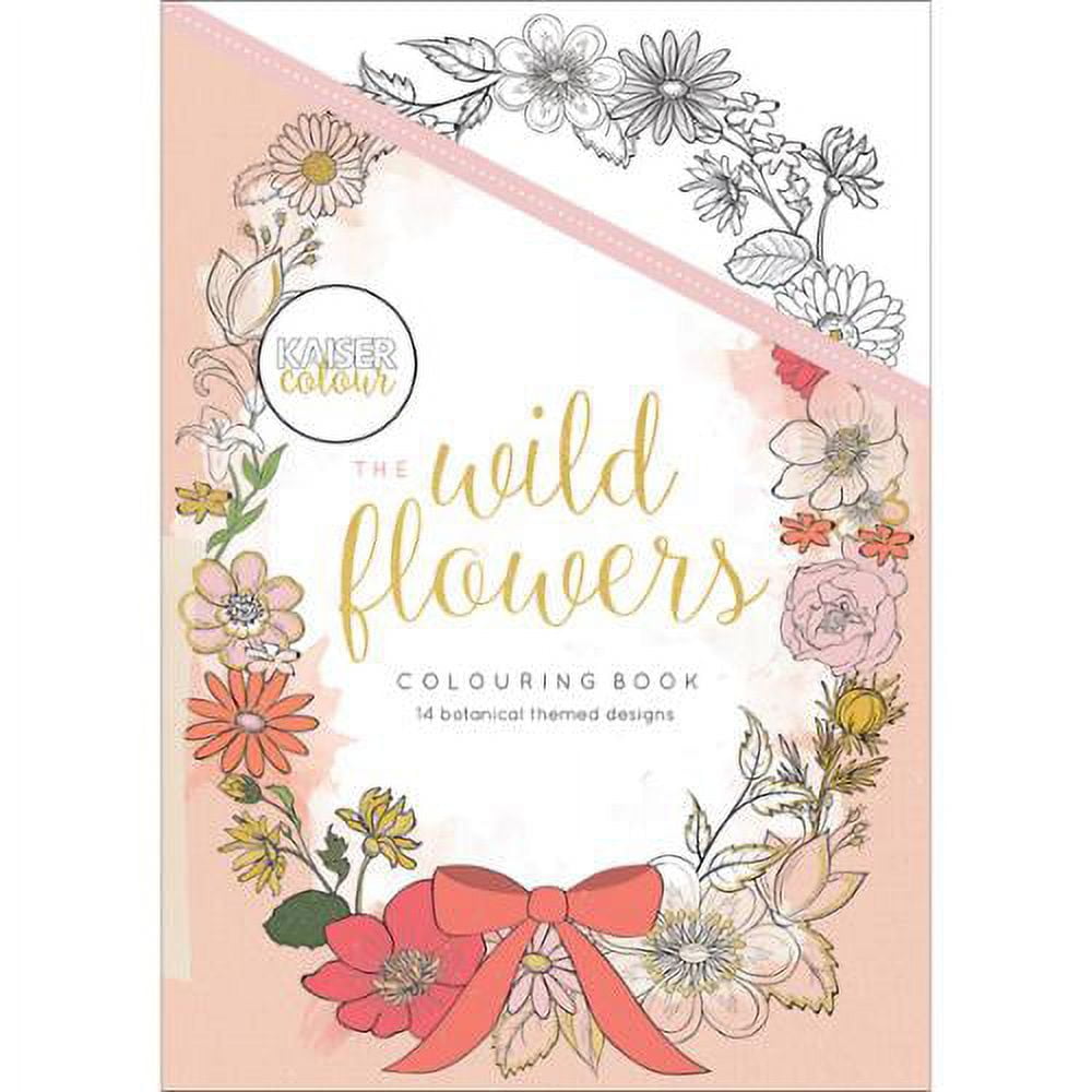 KaiserColour Coloring Book, The Wild Flowers - Walmart.com