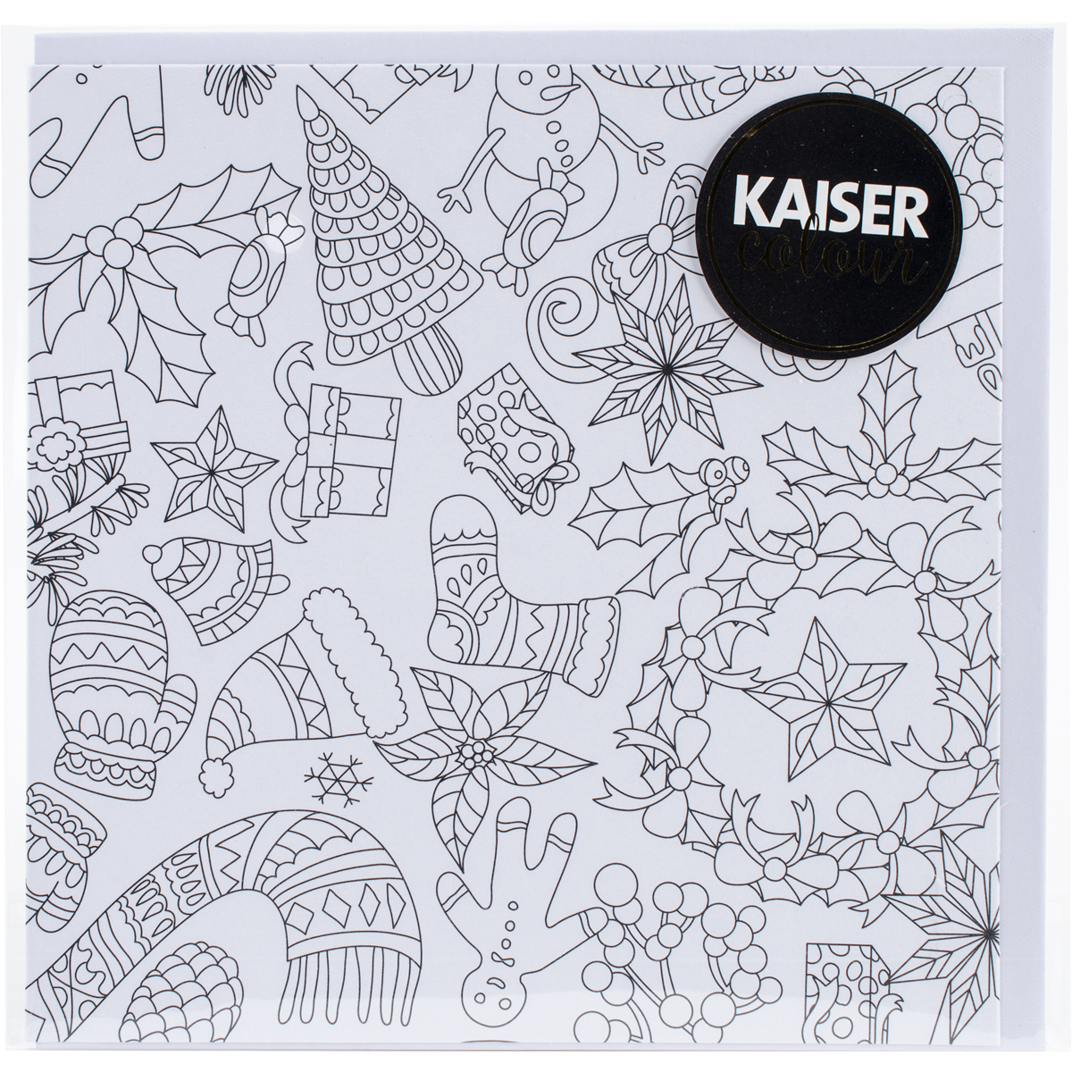 KaiserColour Gift Card W/Envelope 6"X6"-Christmas Icons - Walmart.com