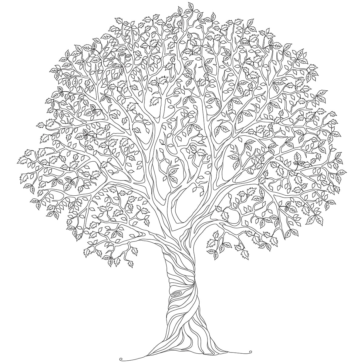 Kaisercolour Coloring Poster 27"X19"-Tree - Walmart.com
