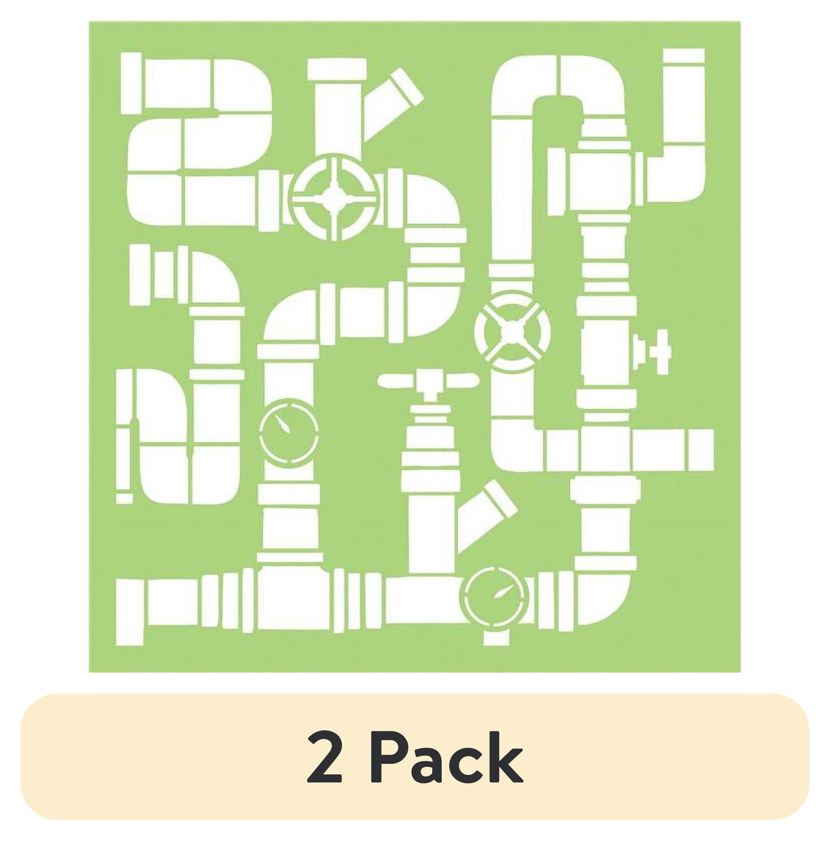 (2 pack) Kaisercraft Designer Template 6"X6"-Pipes - Walmart.com