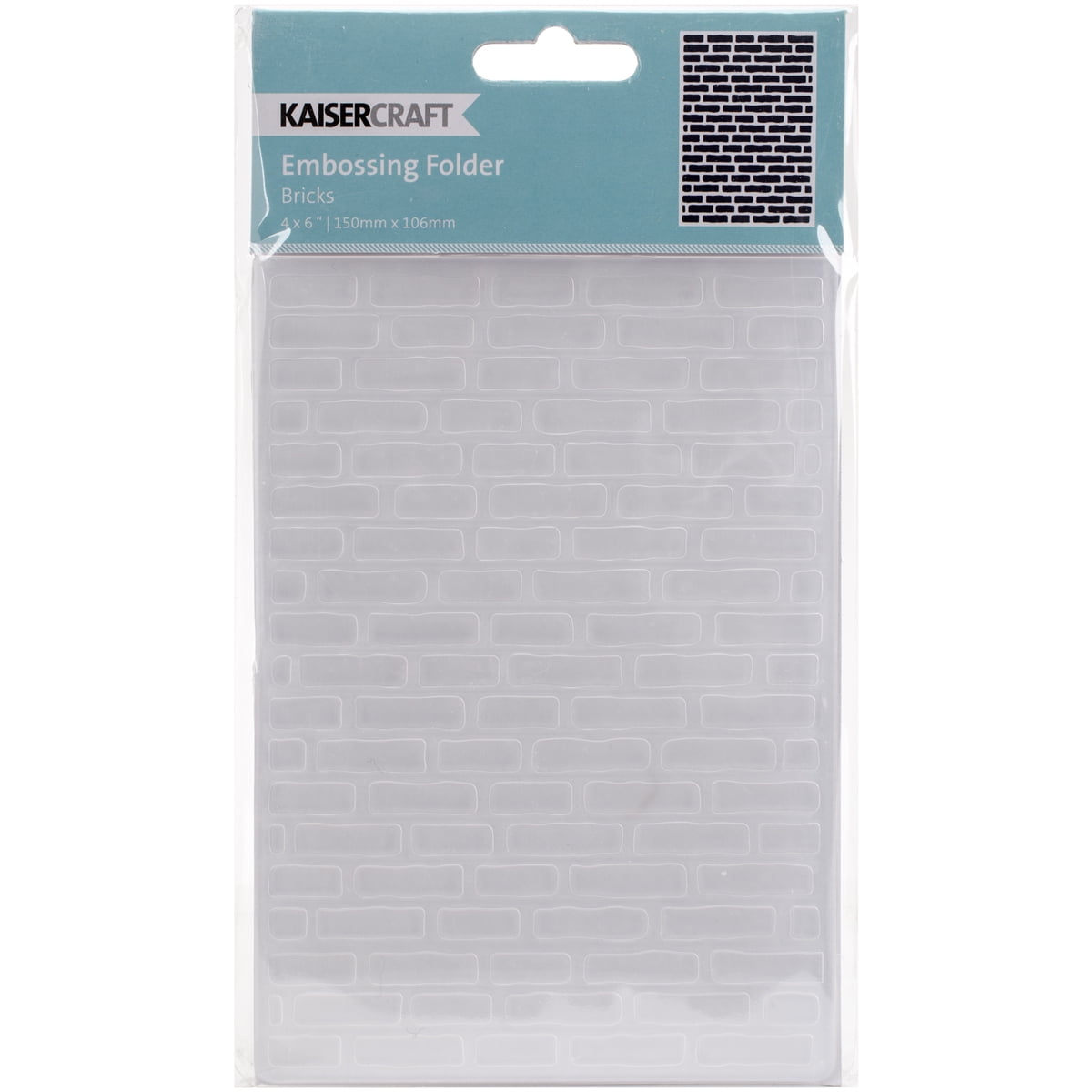 Kaisercraft Embossing Folder 4 inch by 6 inch Bricks - Walmart.com