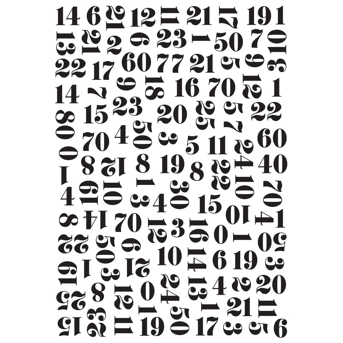 Kaisercraft Embossing Folder, 4" x 6", Numbers - Walmart.com