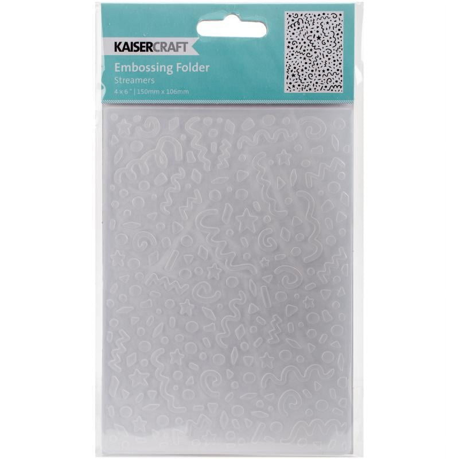 Kaisercraft Embossing Folder 4"x6"-streamers - Walmart.com