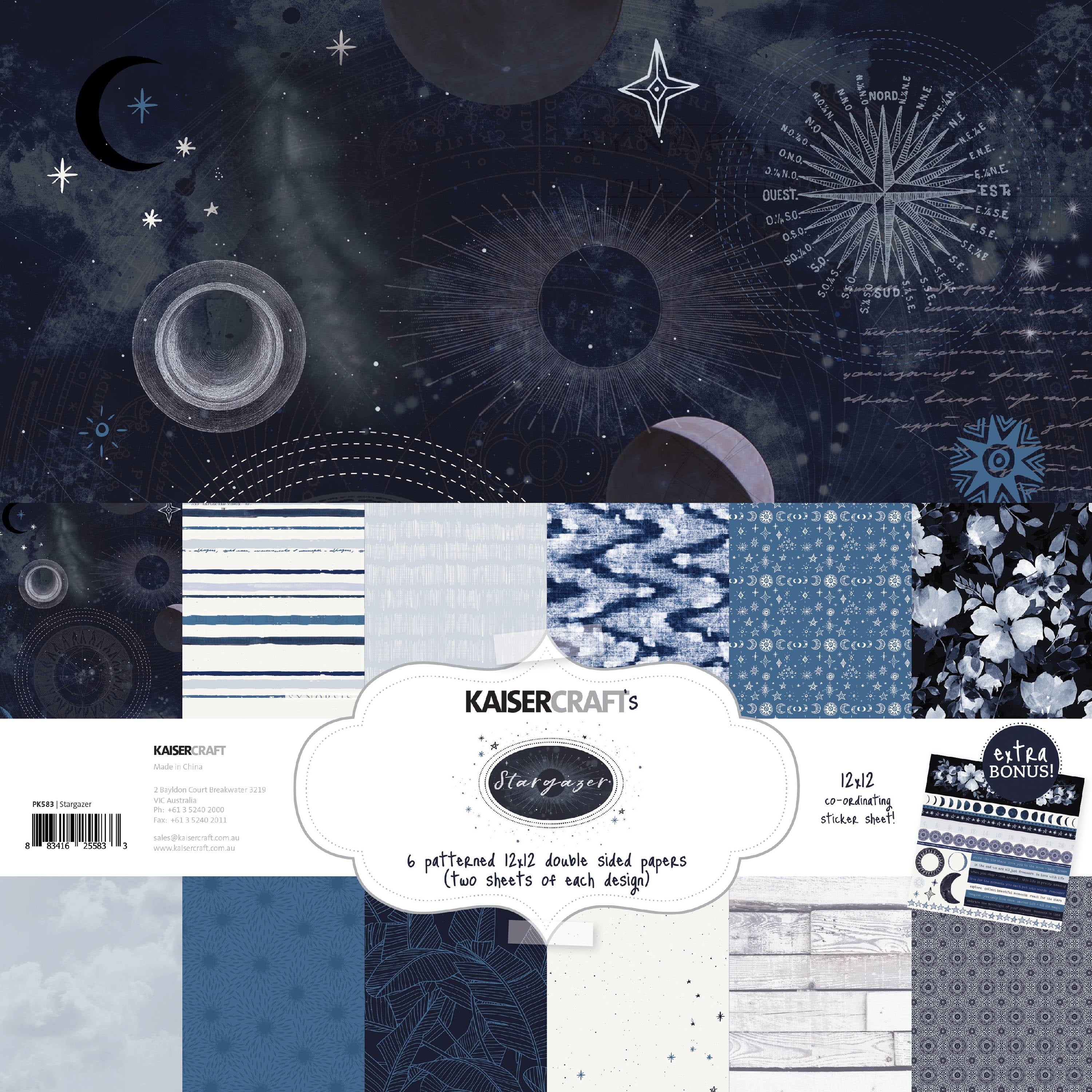 Kaisercraft Paper Pack 12"X12" 12/Pkg-Stargazer - Walmart.com