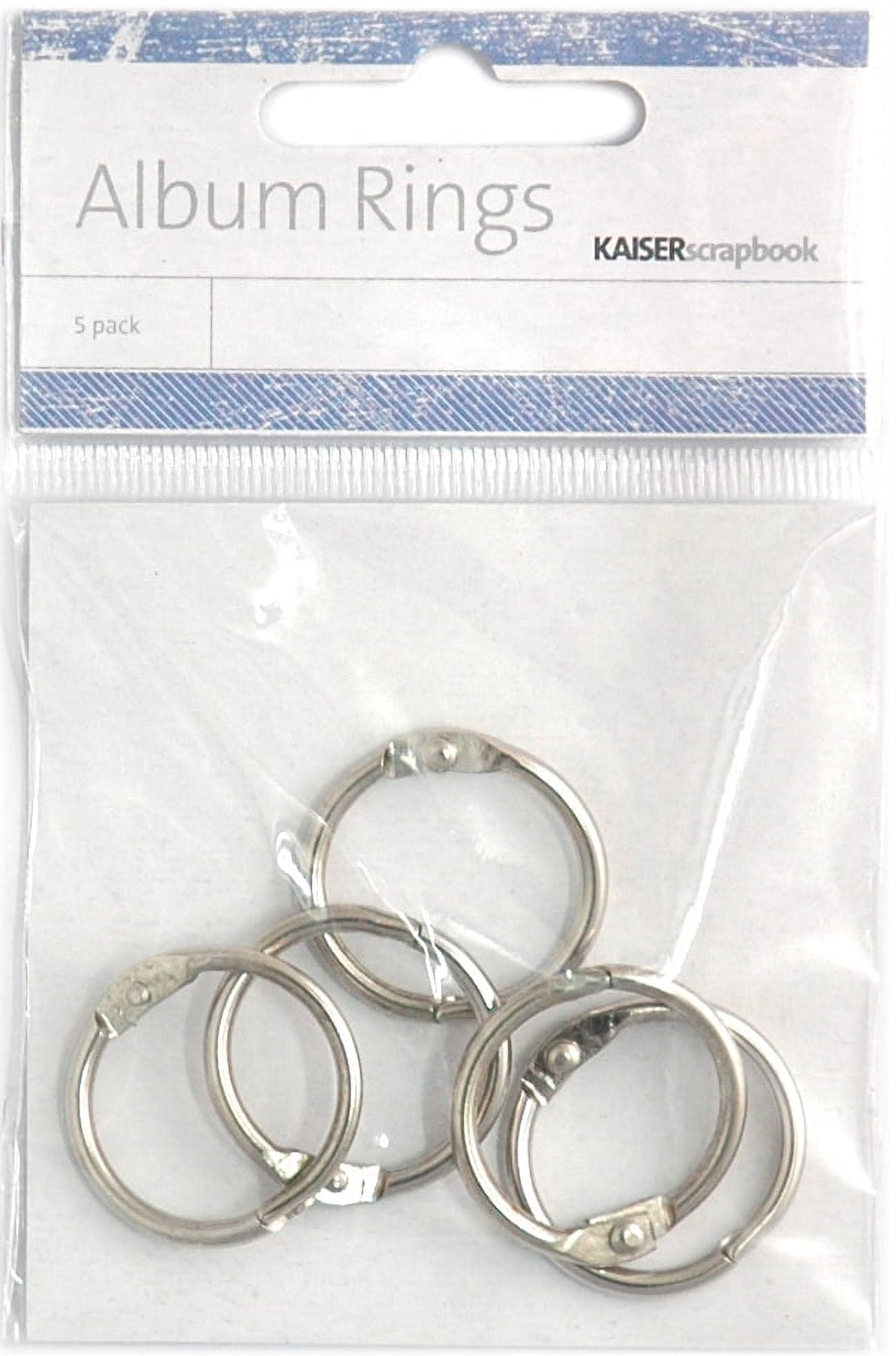 Kaisercraft Silver Album Rings, 2-1/2cm - Walmart.com