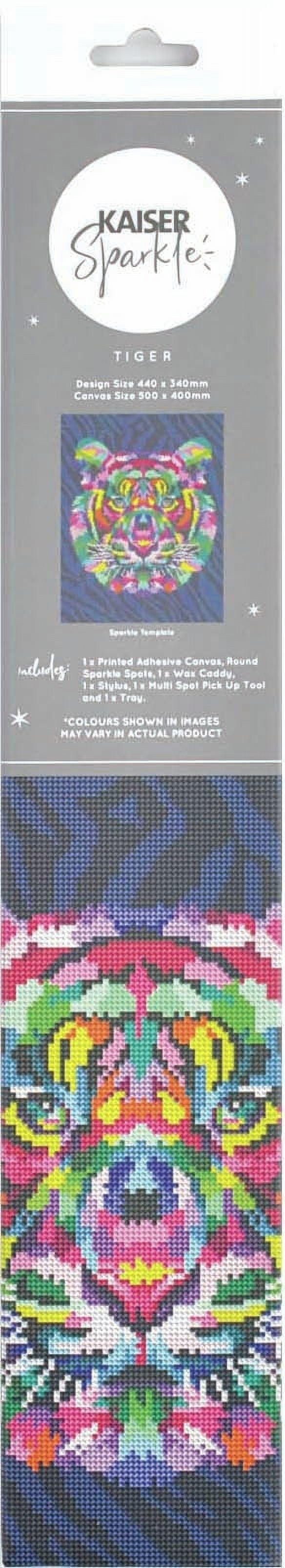 Kaisercraft Sparkle Diamond Art Kit 16"X20"-Tiger - Walmart.com