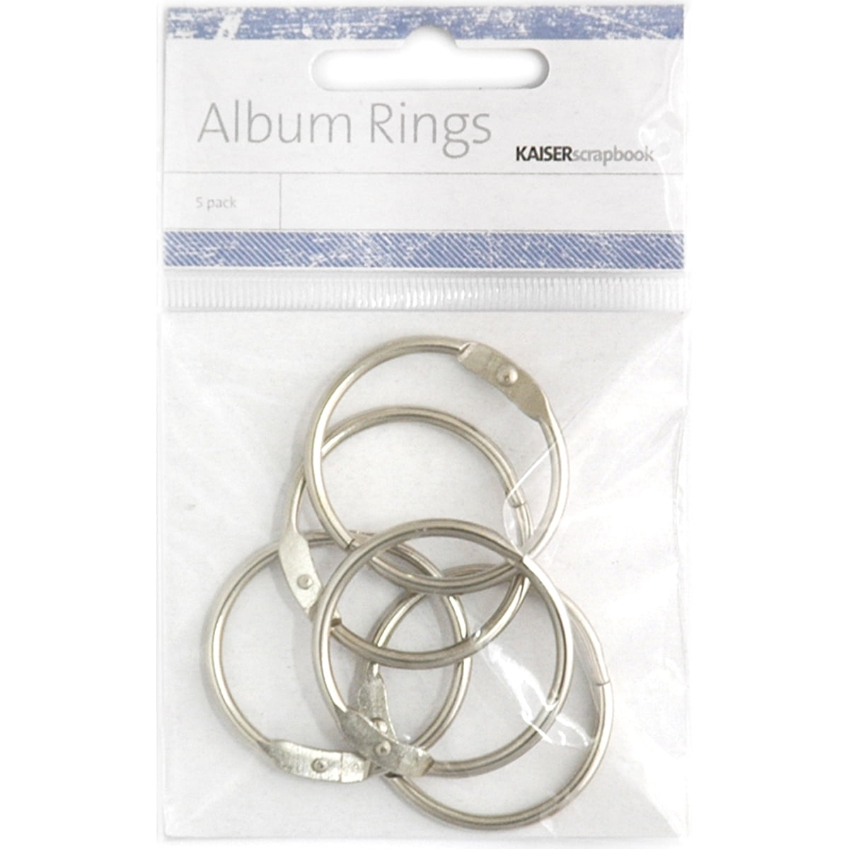 Kaisercraft Split Metal Album Rings 1.38" (3.5cm) 5/Pkg-Silver ...