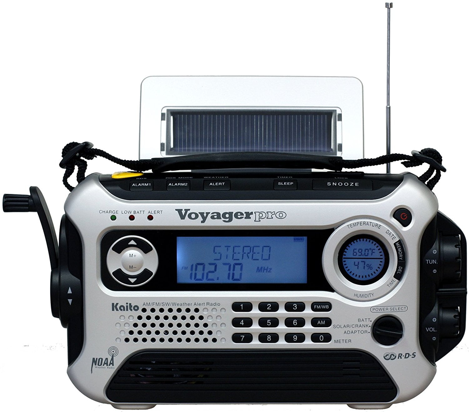 Kaito Voyager Pro KA600 Digital Solar Crank AM FM Shortwave NOAA ...