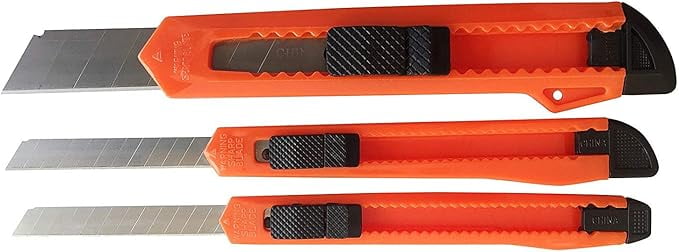 Kaizen Foam Knife (3 PACK) - Retractable Snap-Off Blades - Always Razor ...