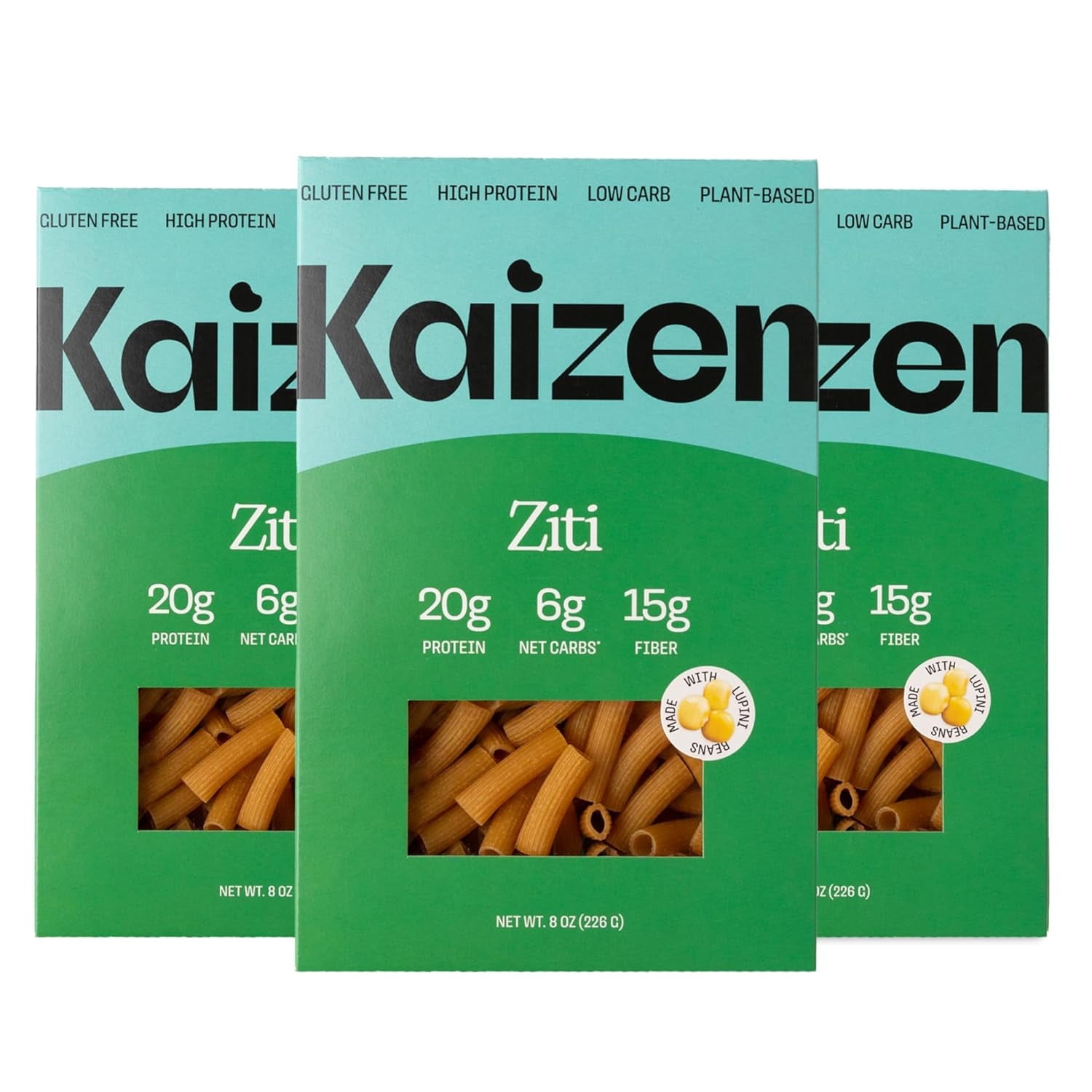 Kaizen Low Carb Keto Pasta Ziti - High Protein (20g), Gluten-Free, Keto ...