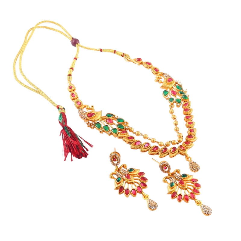 Kajaro Designs Jewels gold-plated chopker necklace set with earrings ...