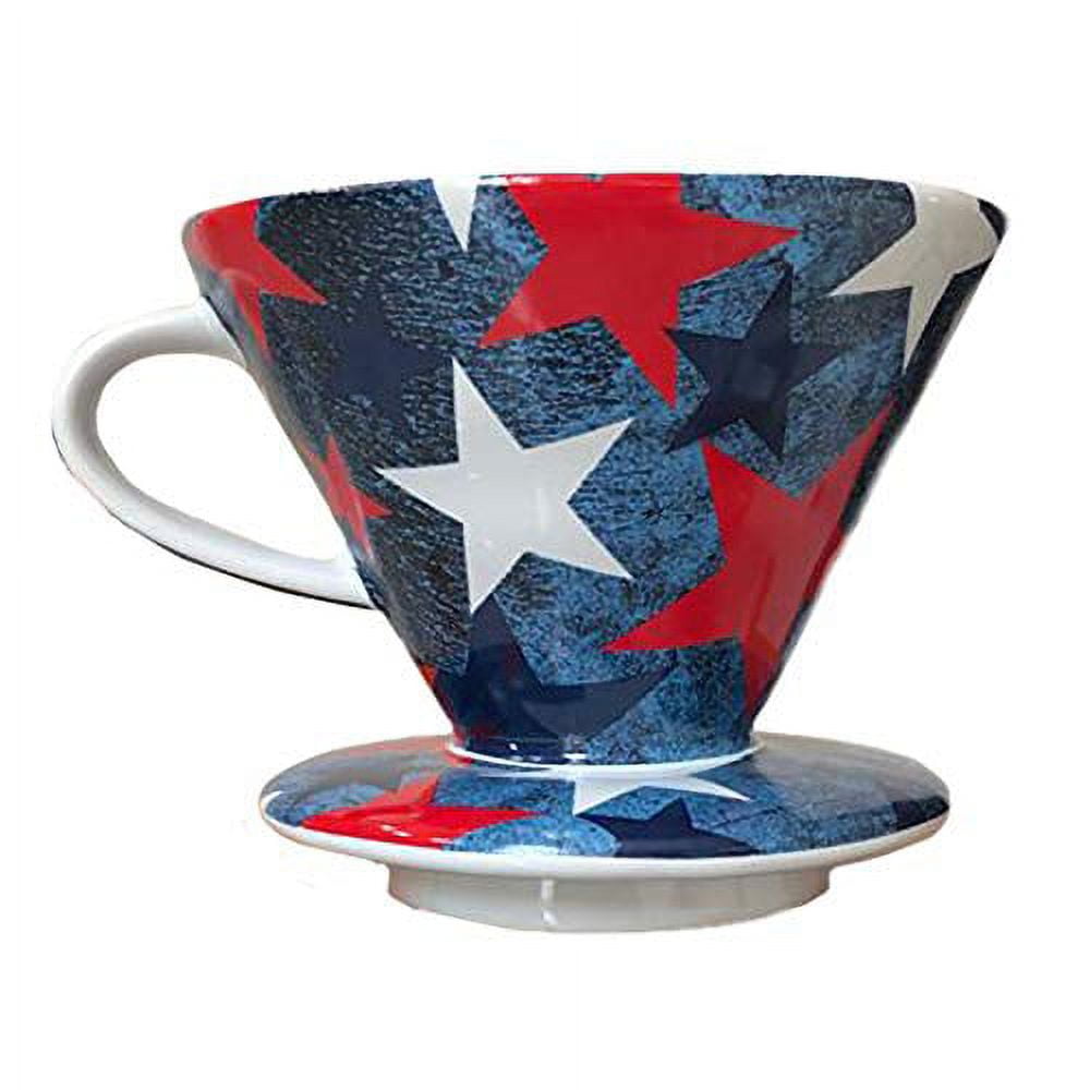 Kajava Mama Pour Over Coffee Dripper - Ceramic Slow Brewing Accessories for Home, Cafe ...