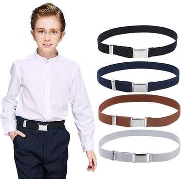 Hold’em Belts for Boys Brass Twisted Toddler Stretch Elastic Buckle ...