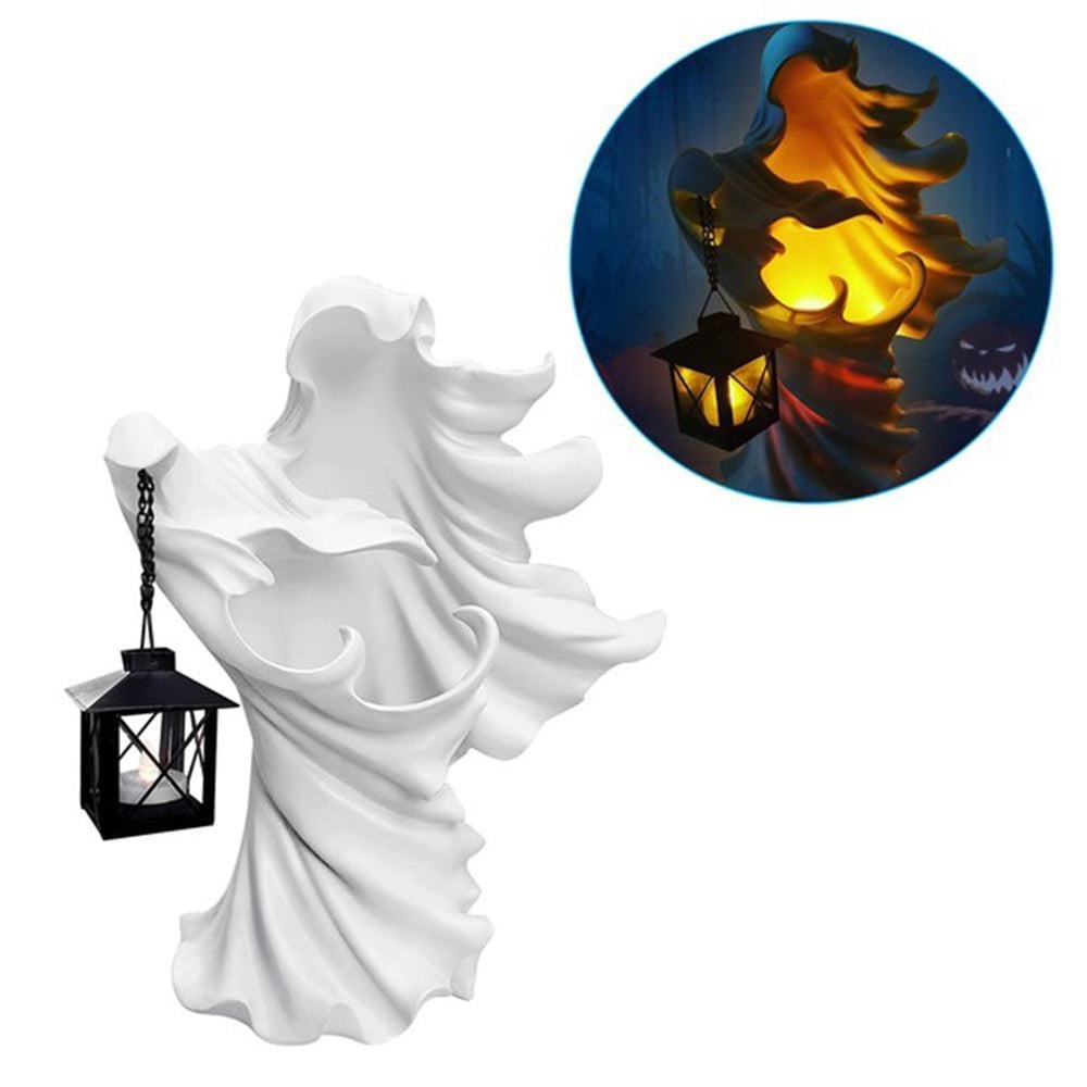 Kajiali Scary Hell Messenger Lantern Decoration Witch Resin Sculpture ...