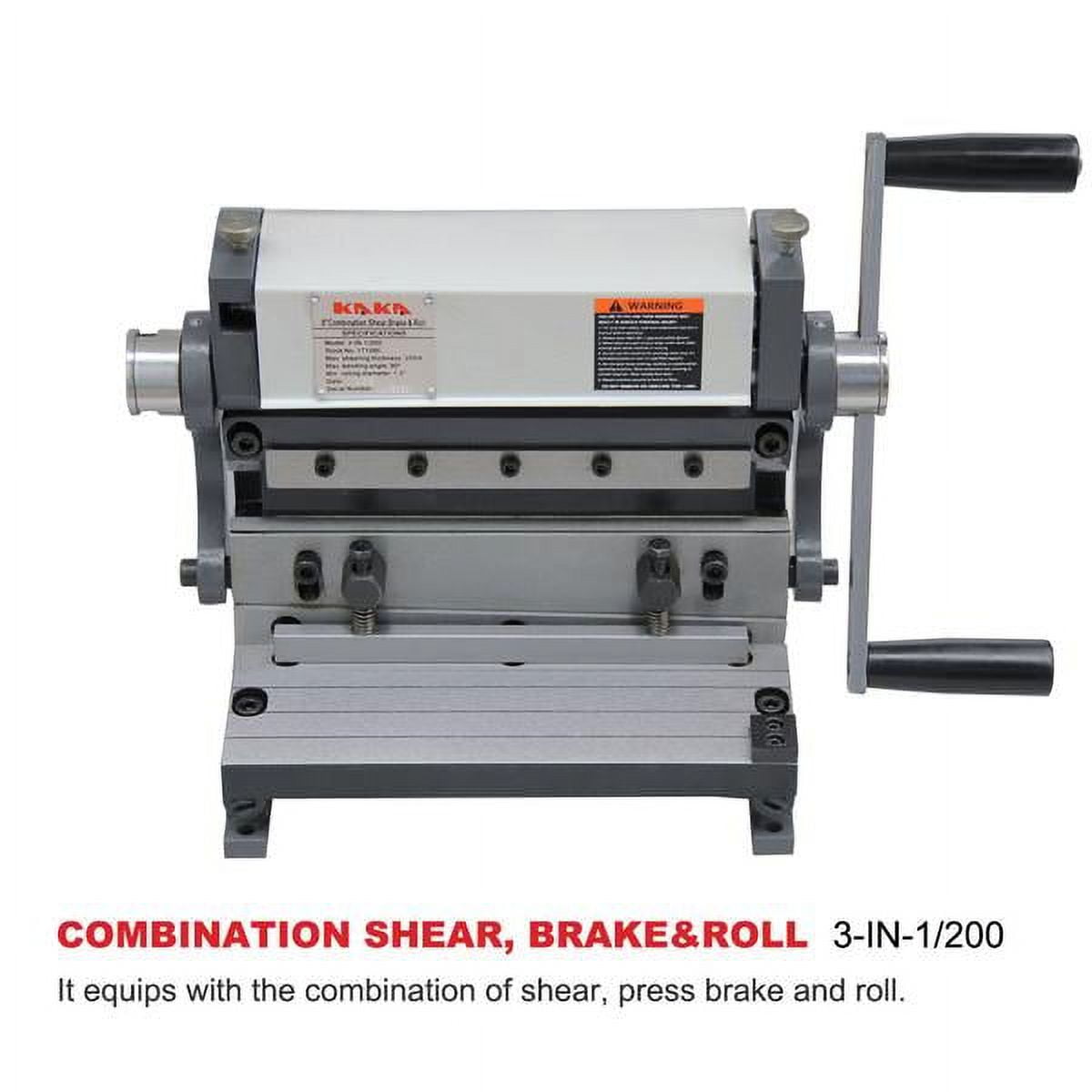 Kaka industrial Sheet Metal Brake 3-In-1/8, 8-Inch Combination Sheet ...