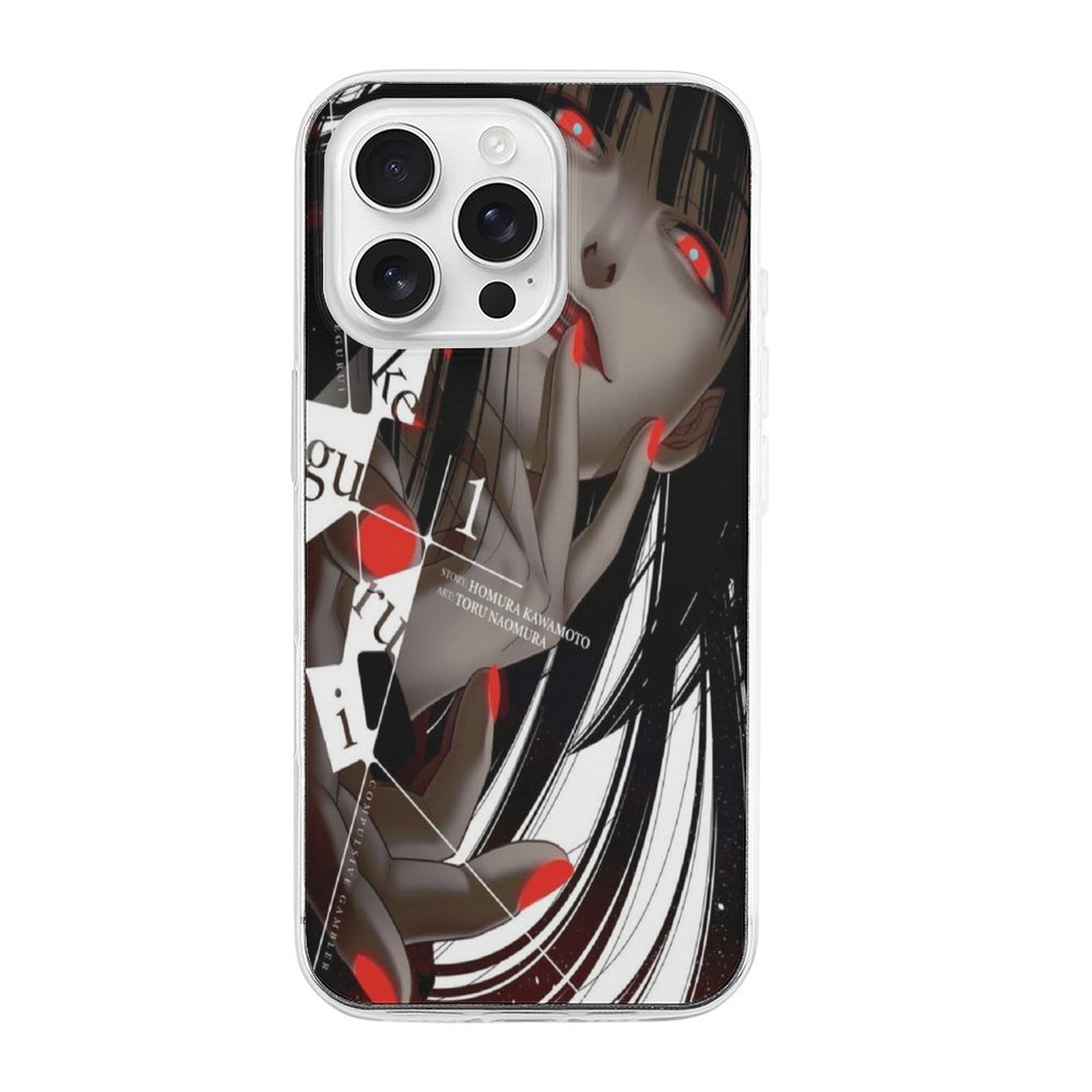 Kakegurui-Compulsive Gambler Cases for iPhone 16 Pro Anime Durable TPU ...