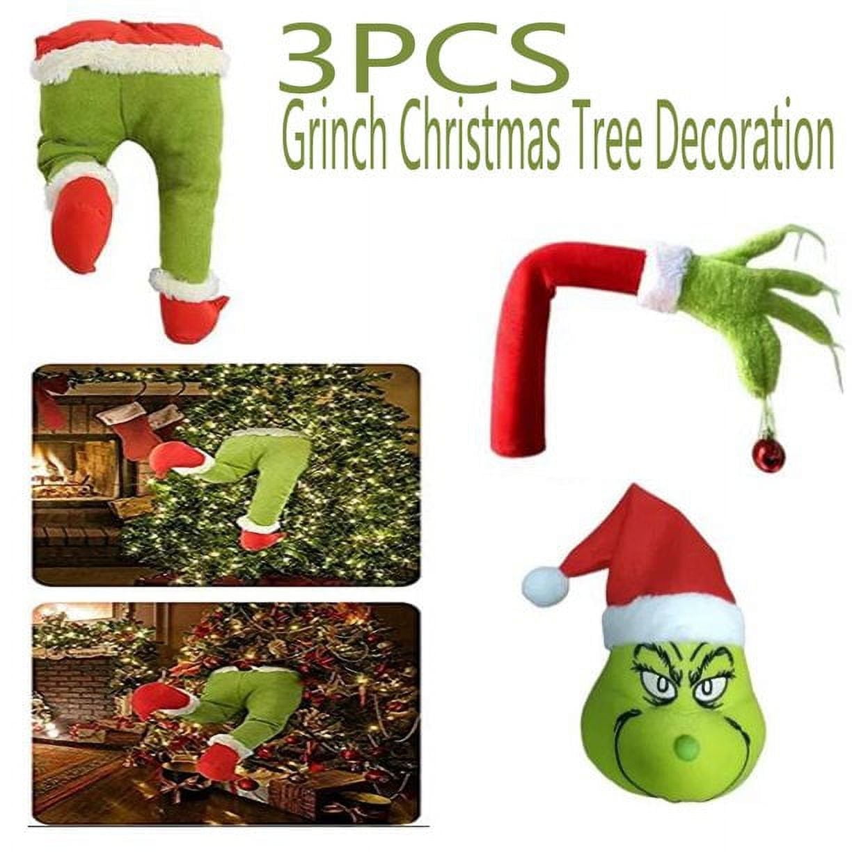 5PCS!!! Kakidly Grinch Christmas Decoration Arm/Leg/Tree Head for ...