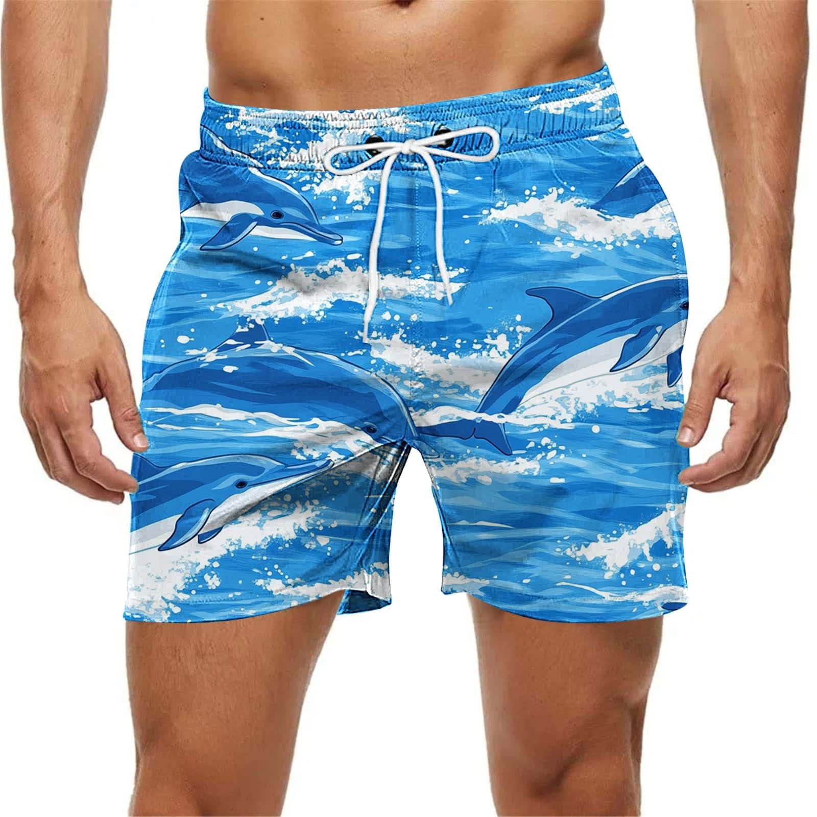 Kakii Men's Swim Trunks Hawaiian Bathing Mesh Lining Suit Swimsuits ...