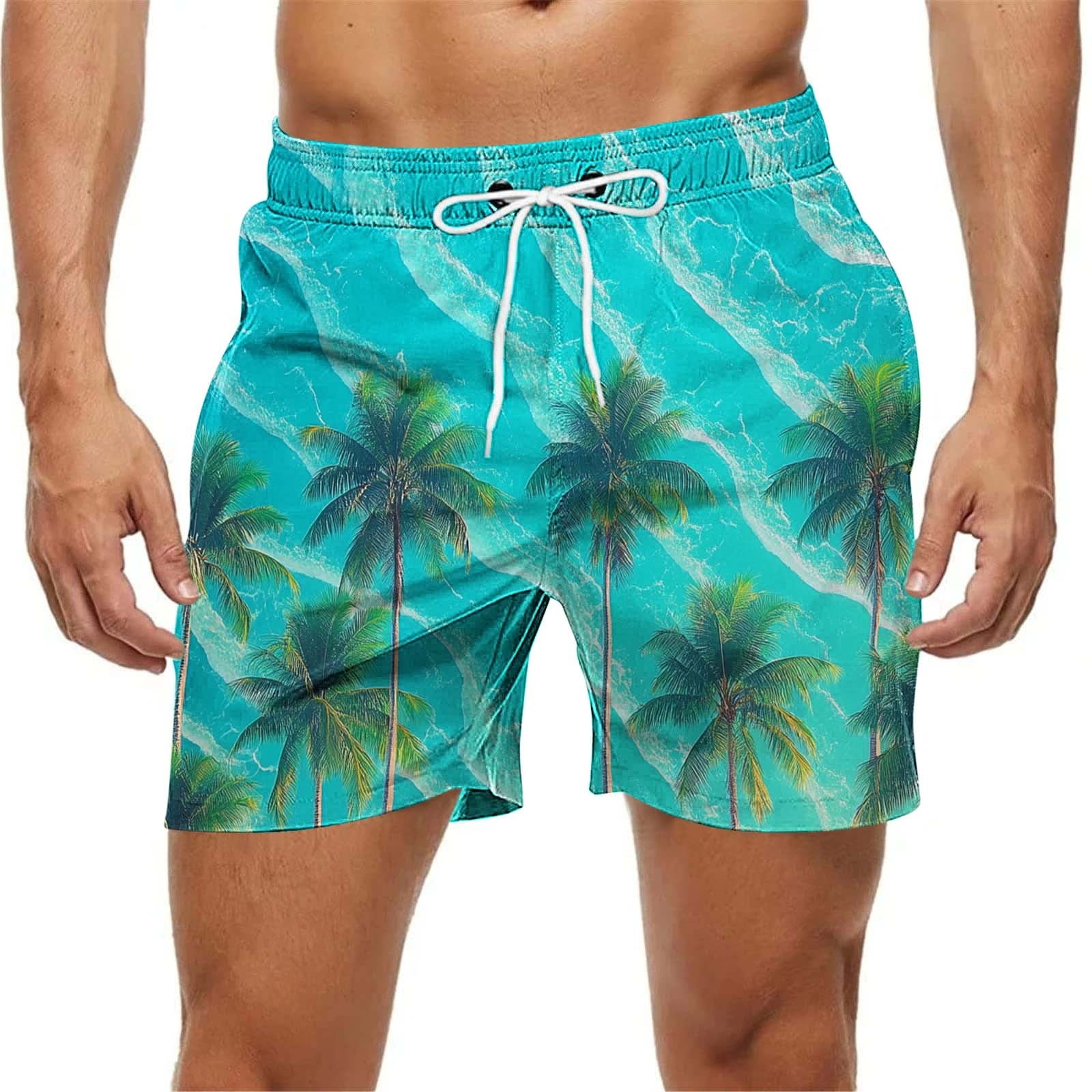 Kakii Men's Swim Trunks Hawaiian Bathing Mesh Lining Suit Swimsuits ...