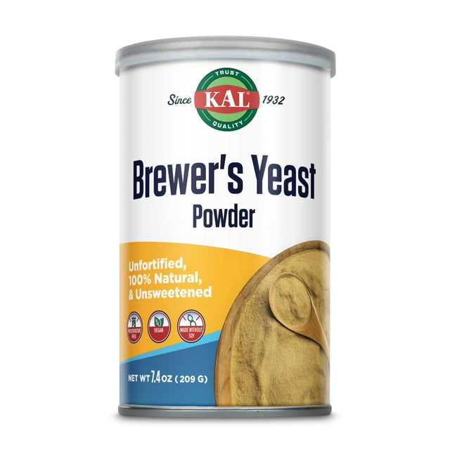 Kal Brewer's Yeast Powder - 100% Natural, Unfortified, Unsweetened ...