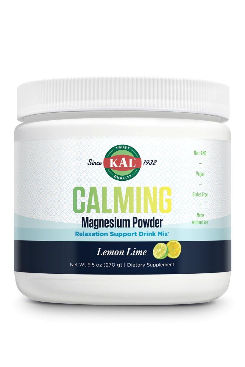Kal Calming Magnesium Powder Lemon Lime 9 oz Powder - Walmart.com