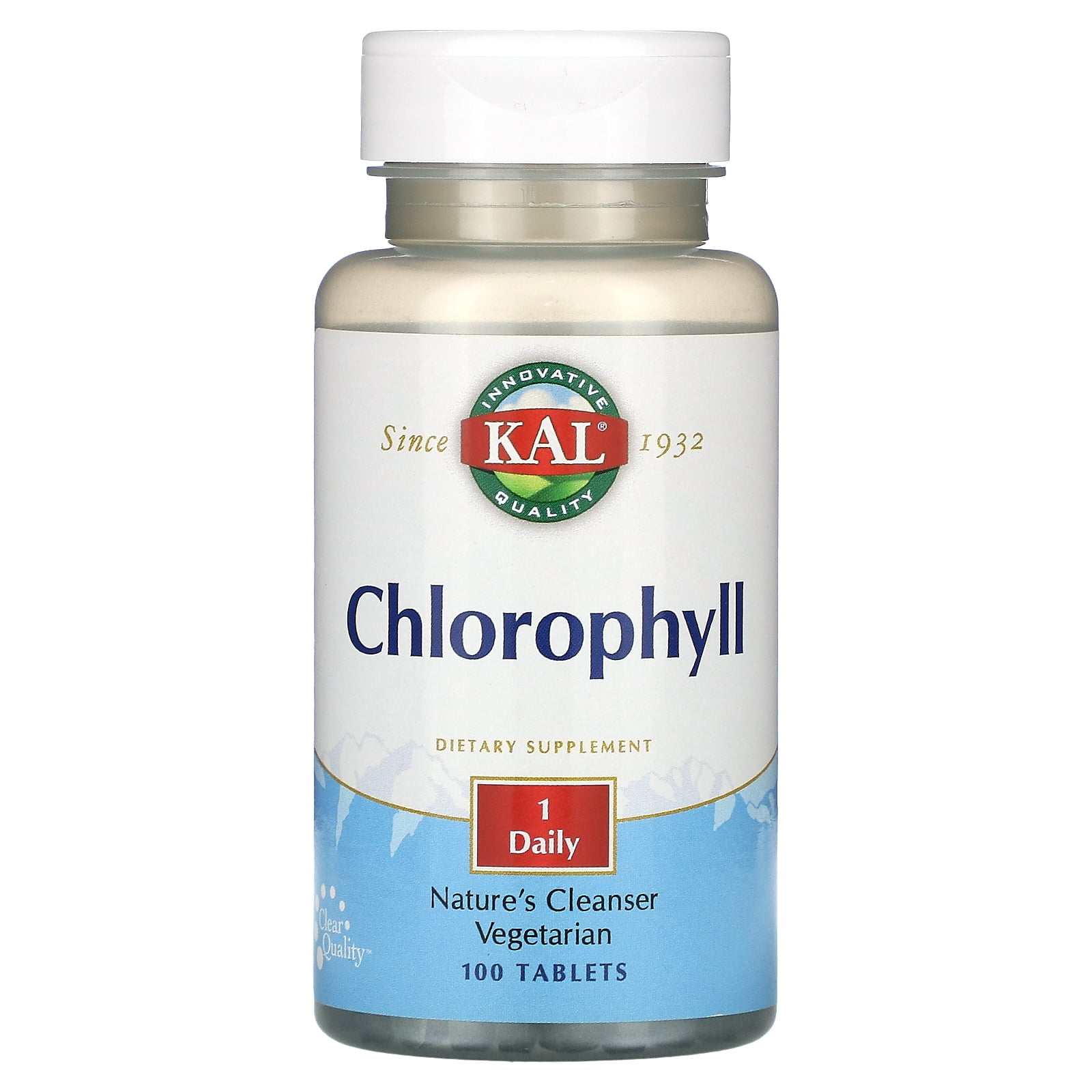 Kal Dietary Supplement- Vegetarian Chlorophyll Tablets, Nature's ...