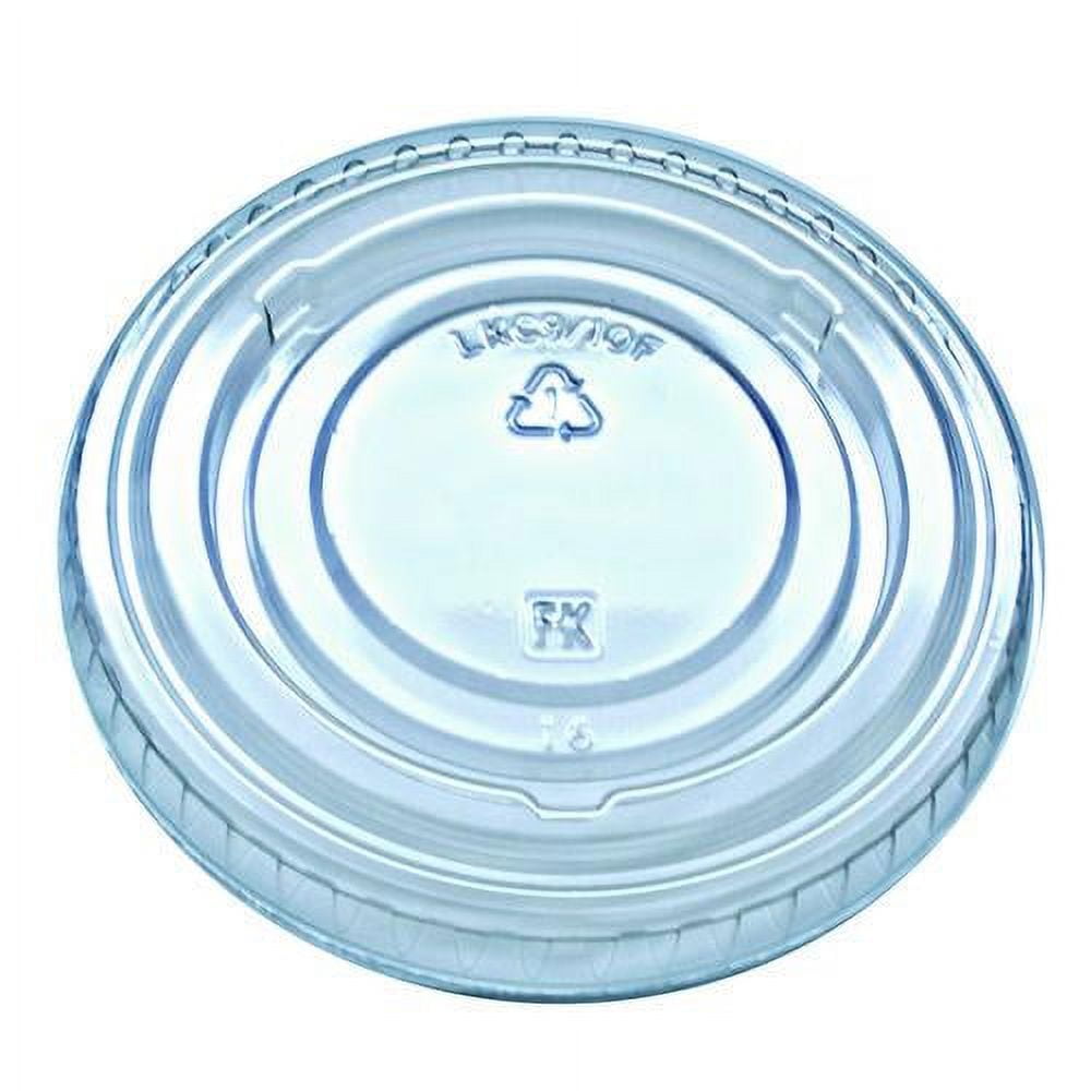 Kal-Clear/Nexclear Drink Cup Lids Flat No-Slot Fits 9 to 10 oz Cold ...