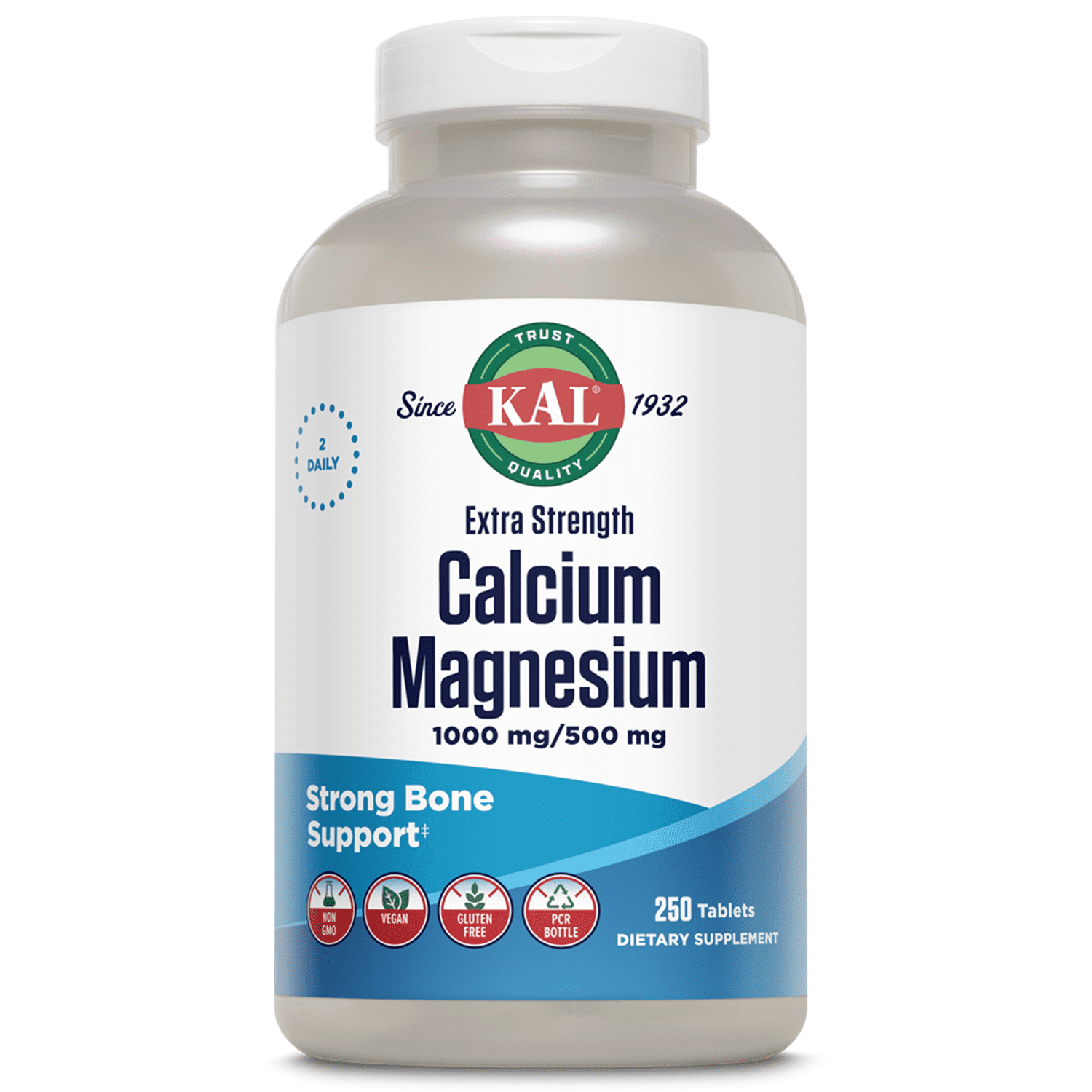 KAL Health Supplement | Calcium Magnesium | 1000mg/500mg | 250 Tablets ...