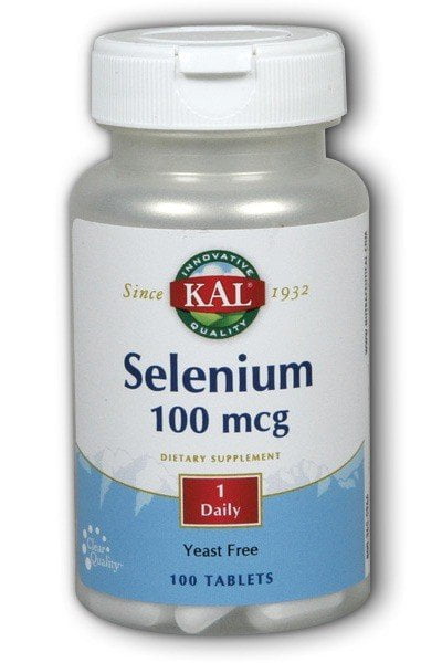 Kal Selenium 100mcg Yeast-Free 100 Tablet - Walmart.com