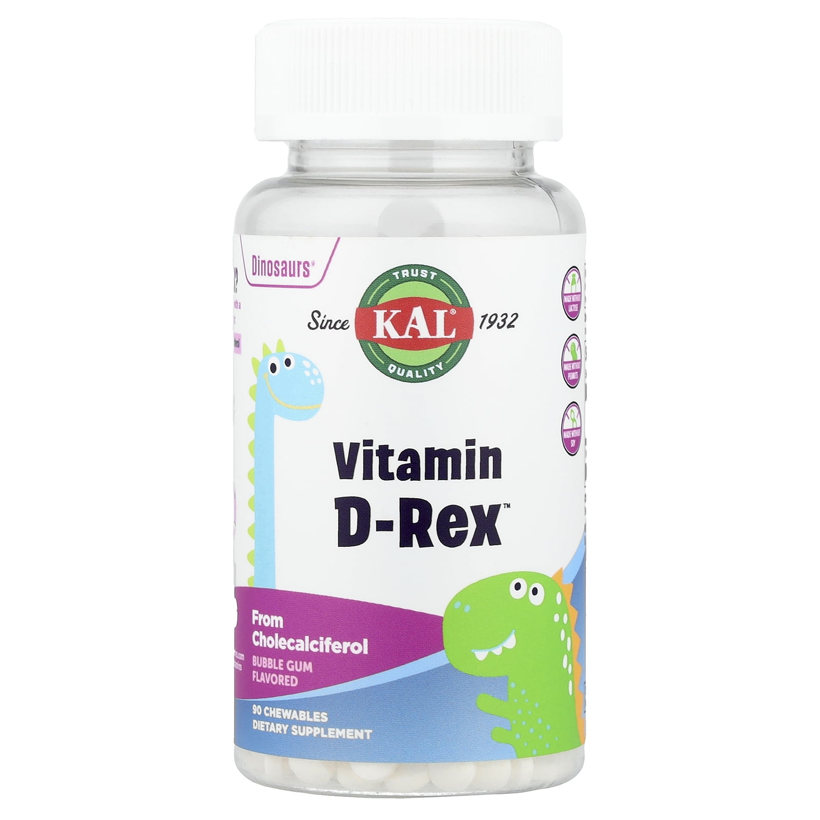 Kal Vitamin D-Rex 90 Chewable - Walmart.com
