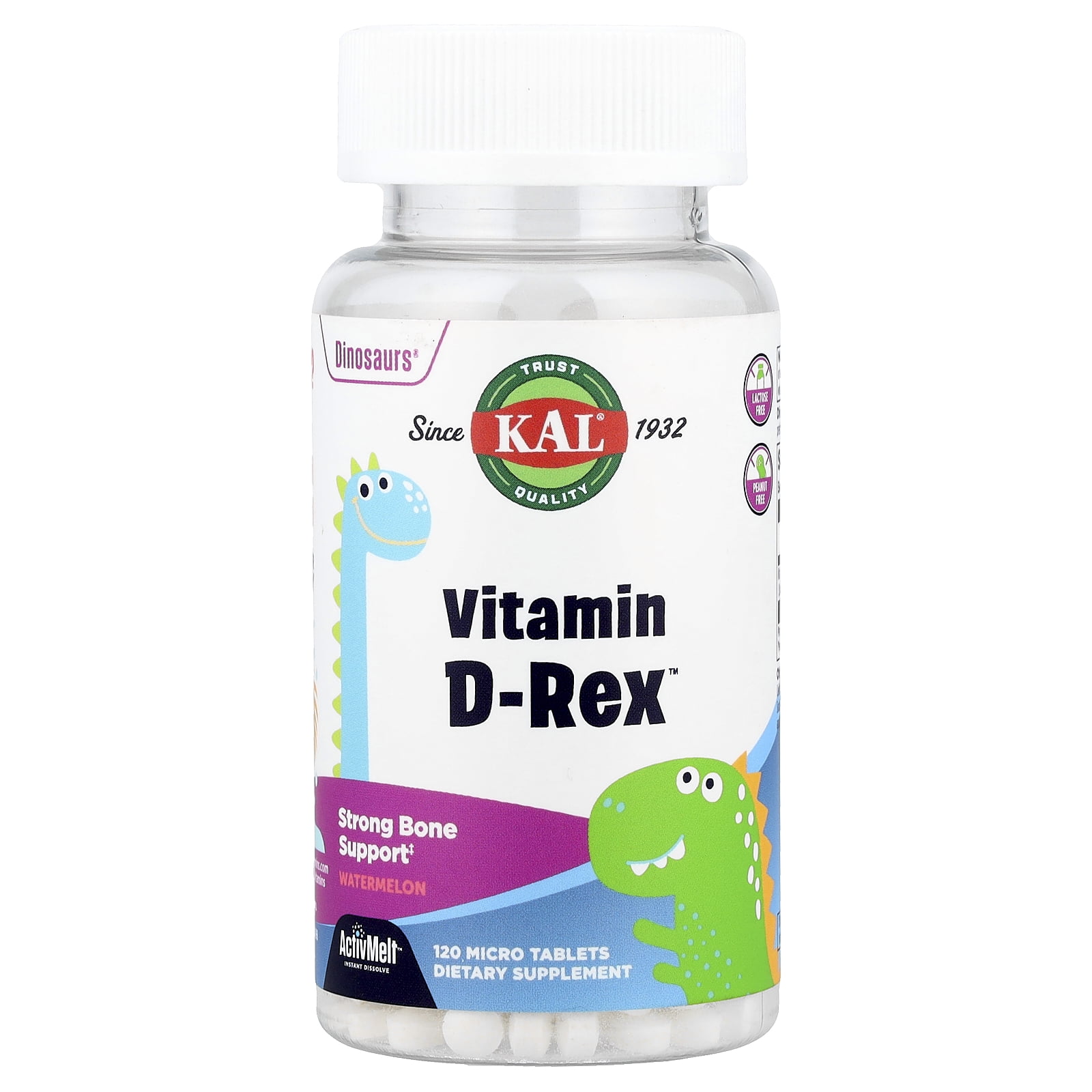 Kal Vitamin D-Rex ActivMelt 120 Lozenge - Walmart.com