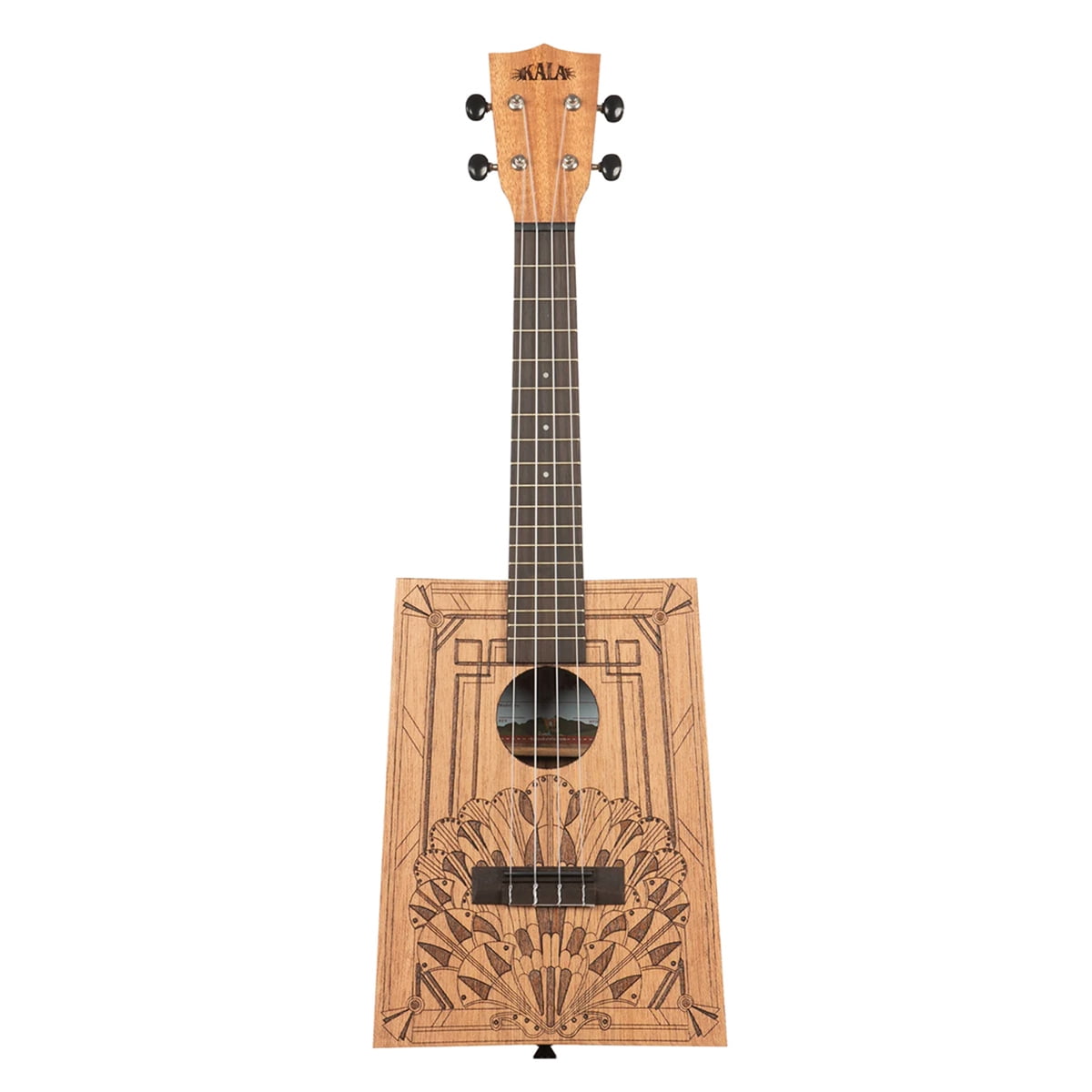 Kala Brand Music Co. Cigar Box Ukulele, 4-String, Right, Natural ...