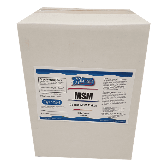 Kala Health MSM Powder Coarse Flakes 33 Lbs - Walmart.com