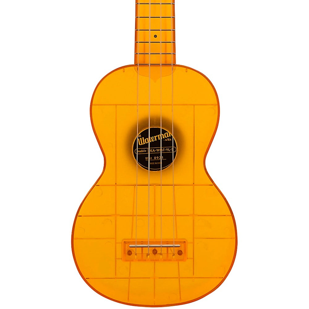 Kala KA-WMT Soprano Waterman Ukulele Transparent Amber Yellow - Walmart.com