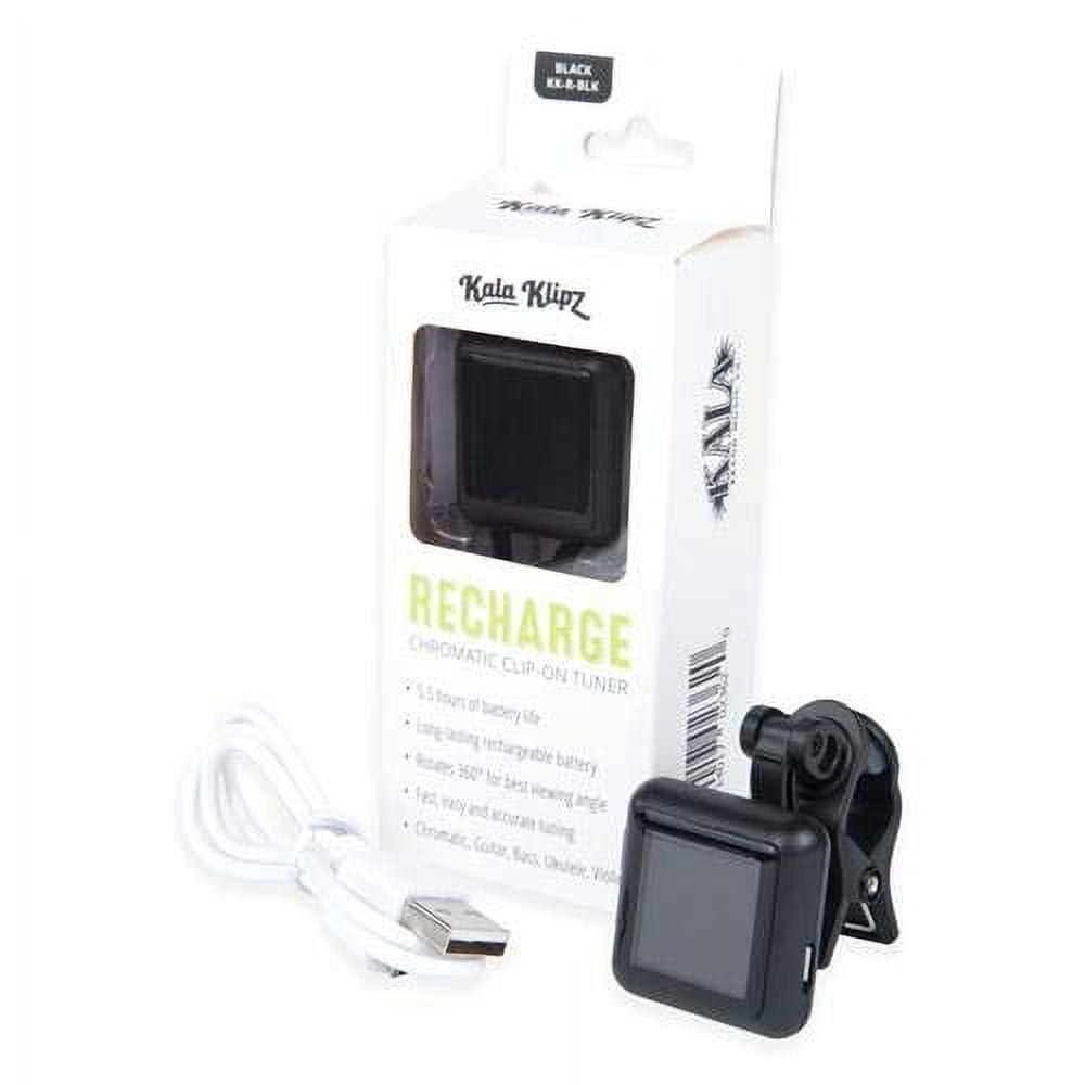 Kala Klipz Rechargeable Chromatic Clip-On Tuner for Guitar/Bass/Violin ...