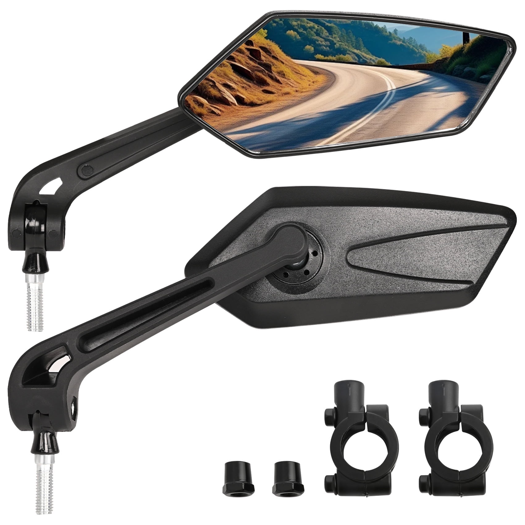 MONST 2 Pack Bicycle Mirrors,Electric Bicycle Mirrors for Handlebars ...