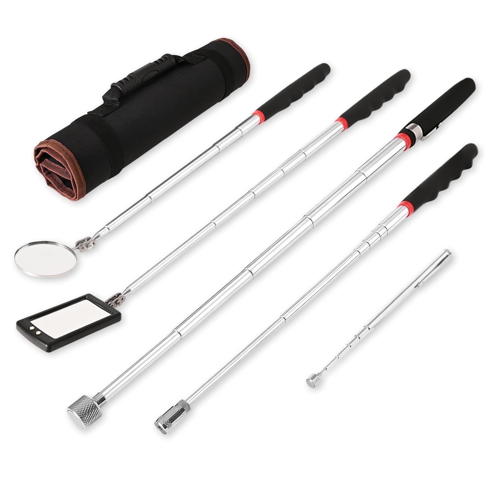 MONST Telescoping Magnetic Pickup Tool with Flashlight & Mirror,32 Inch ...