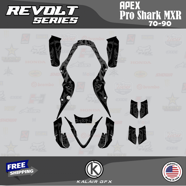 Kalair GFX Graphics Kit for APEX PRO SHARK MXR70 MXR90 (All Years ...