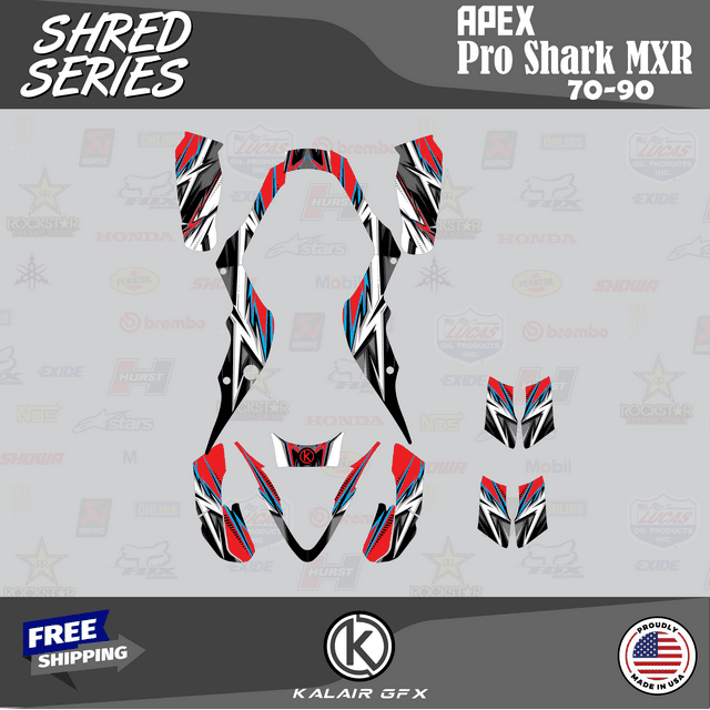 Kalair GFX Graphics Kit for APEX PRO SHARK MXR70 MXR90 (All Years ...