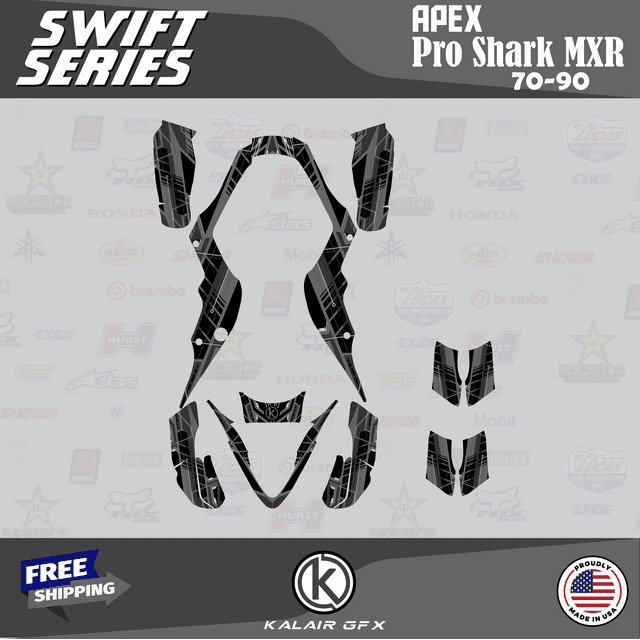 Kalair GFX Graphics Kit for APEX PRO SHARK MXR70 MXR90 (All Years ...