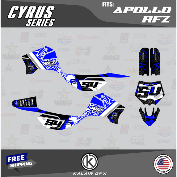 Kalair GFX Graphics Kit for Apollo RFZ X4-X6 X14-X19 (All Years) Cyrus ...