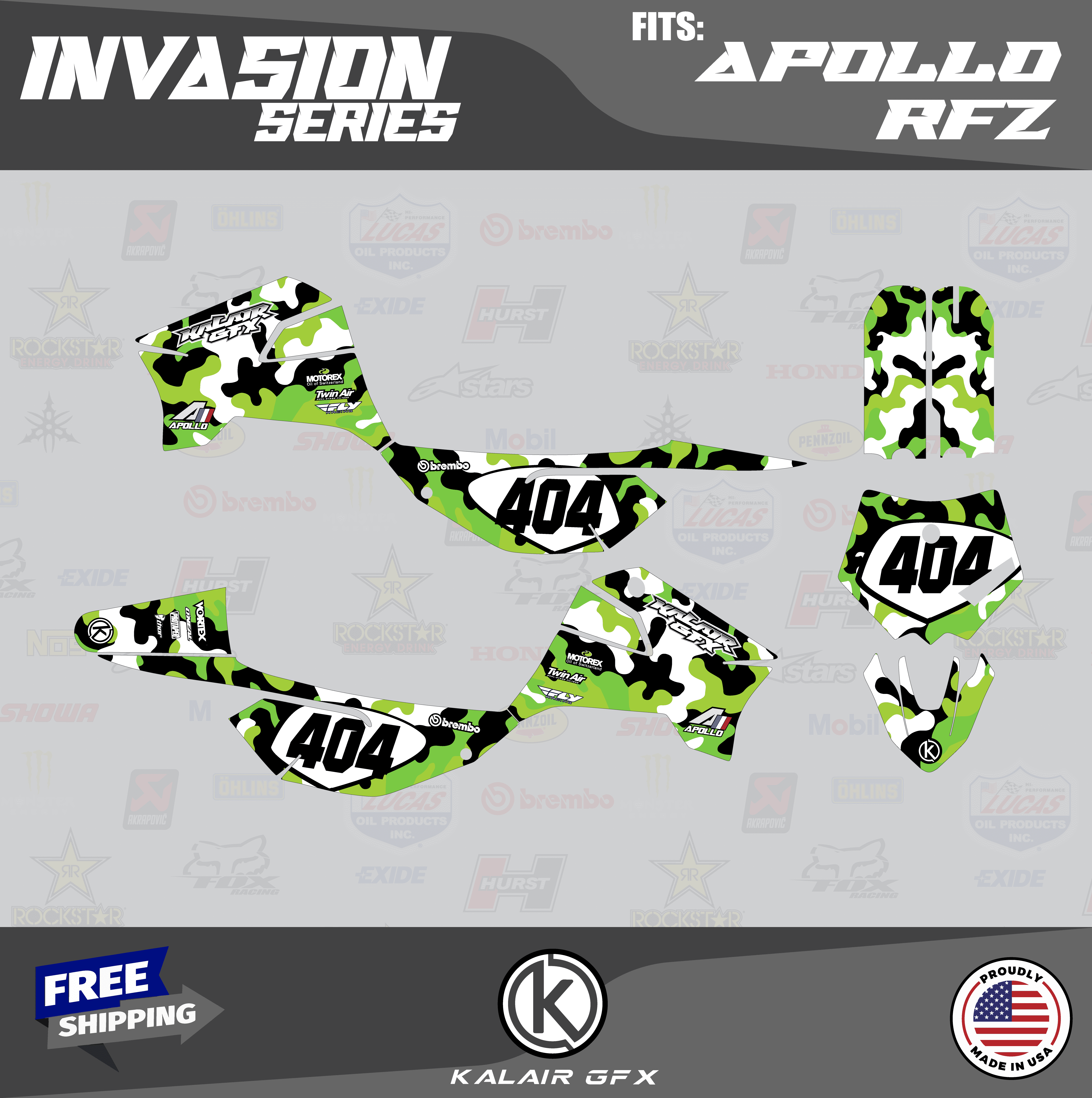 Kalair GFX Graphics Kit for Apollo RFZ X4-X6 X14-X19 (All Years ...