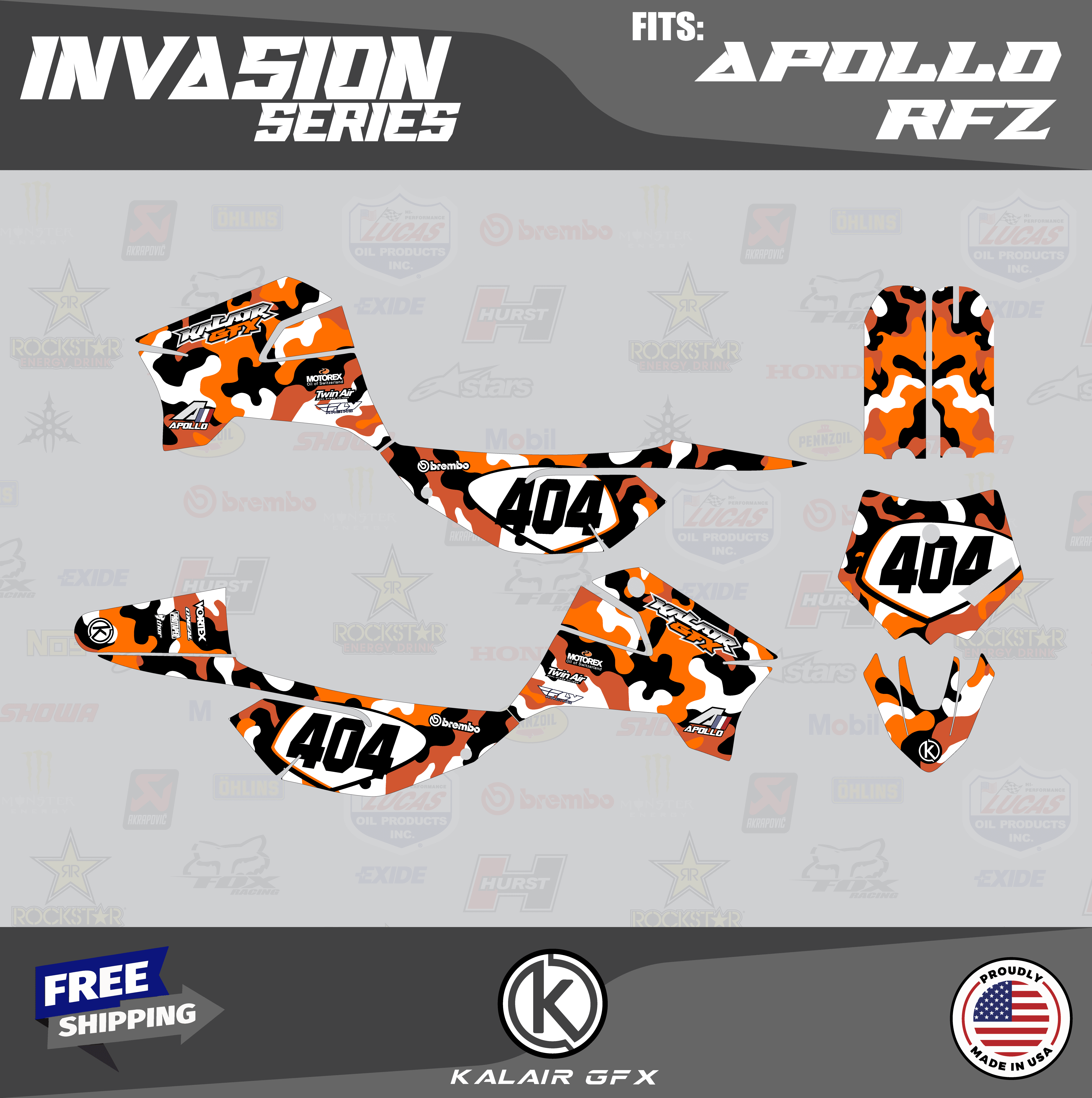 Kalair GFX Graphics Kit for Apollo RFZ X4-X6 X14-X19 (All Years ...