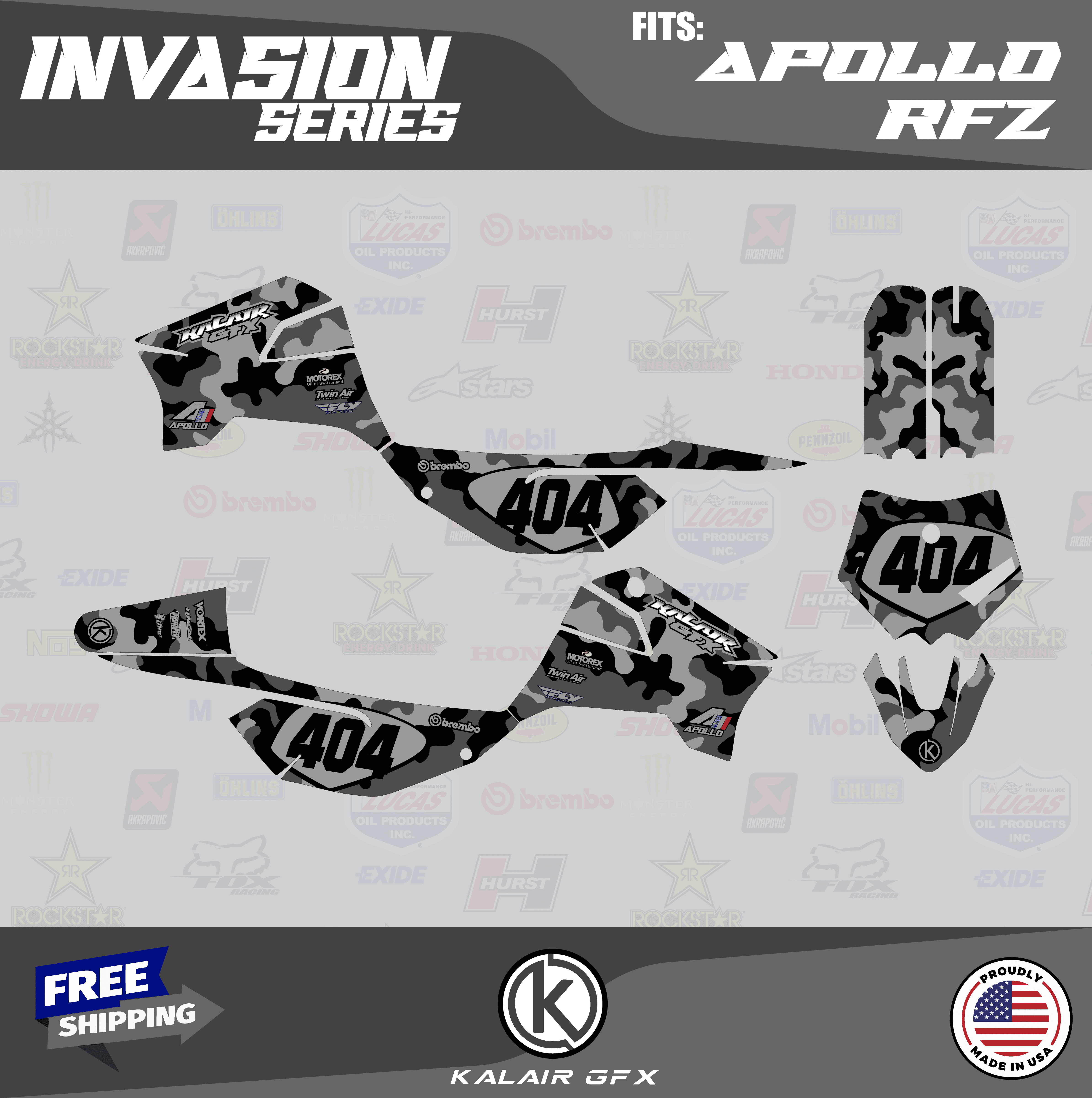Kalair GFX Graphics Kit for Apollo RFZ X4-X6 X14-X19 (All Years ...