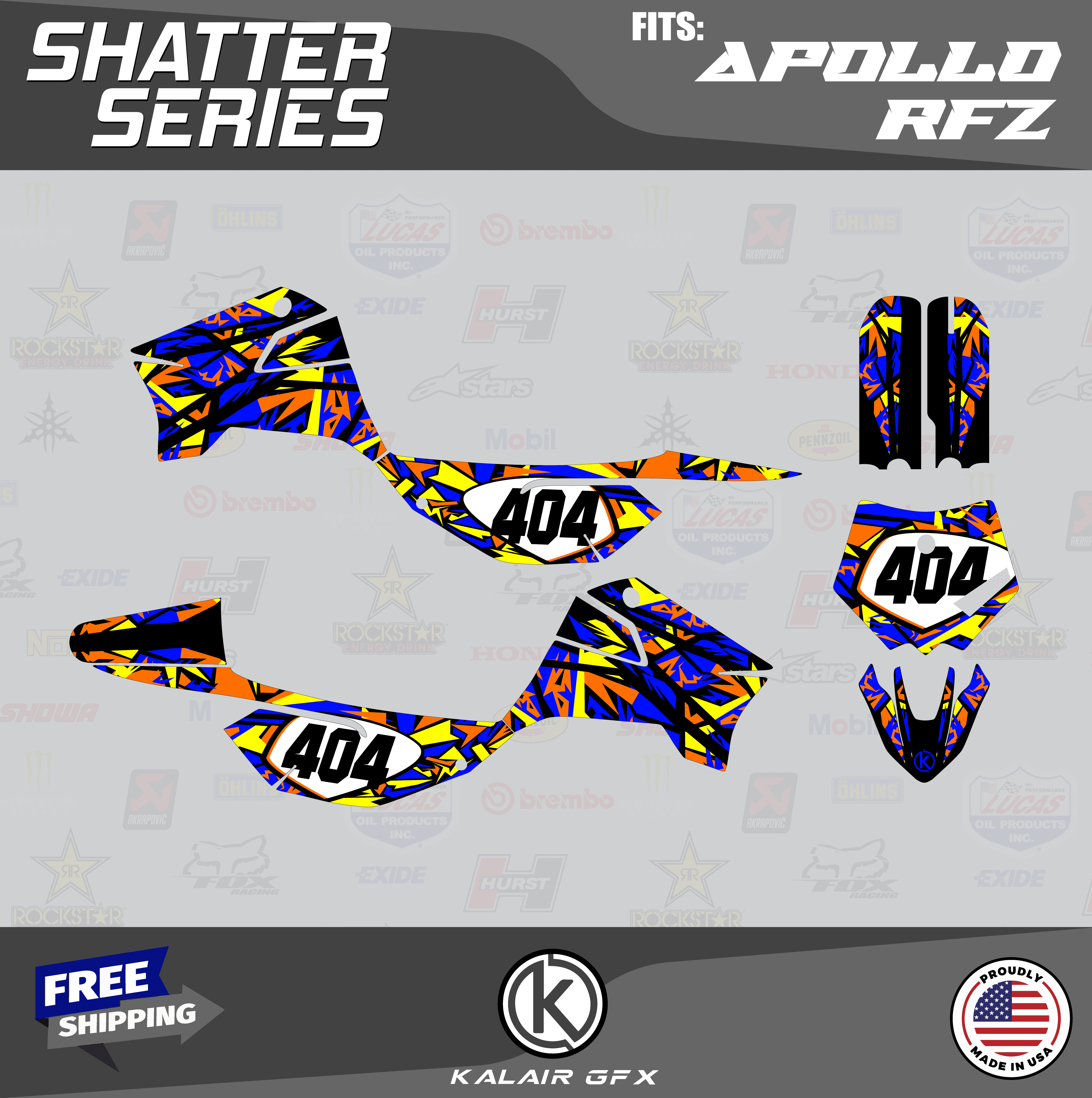 Kalair GFX Graphics Kit for Apollo RFZ X4-X6 X14-X19 (All Years ...