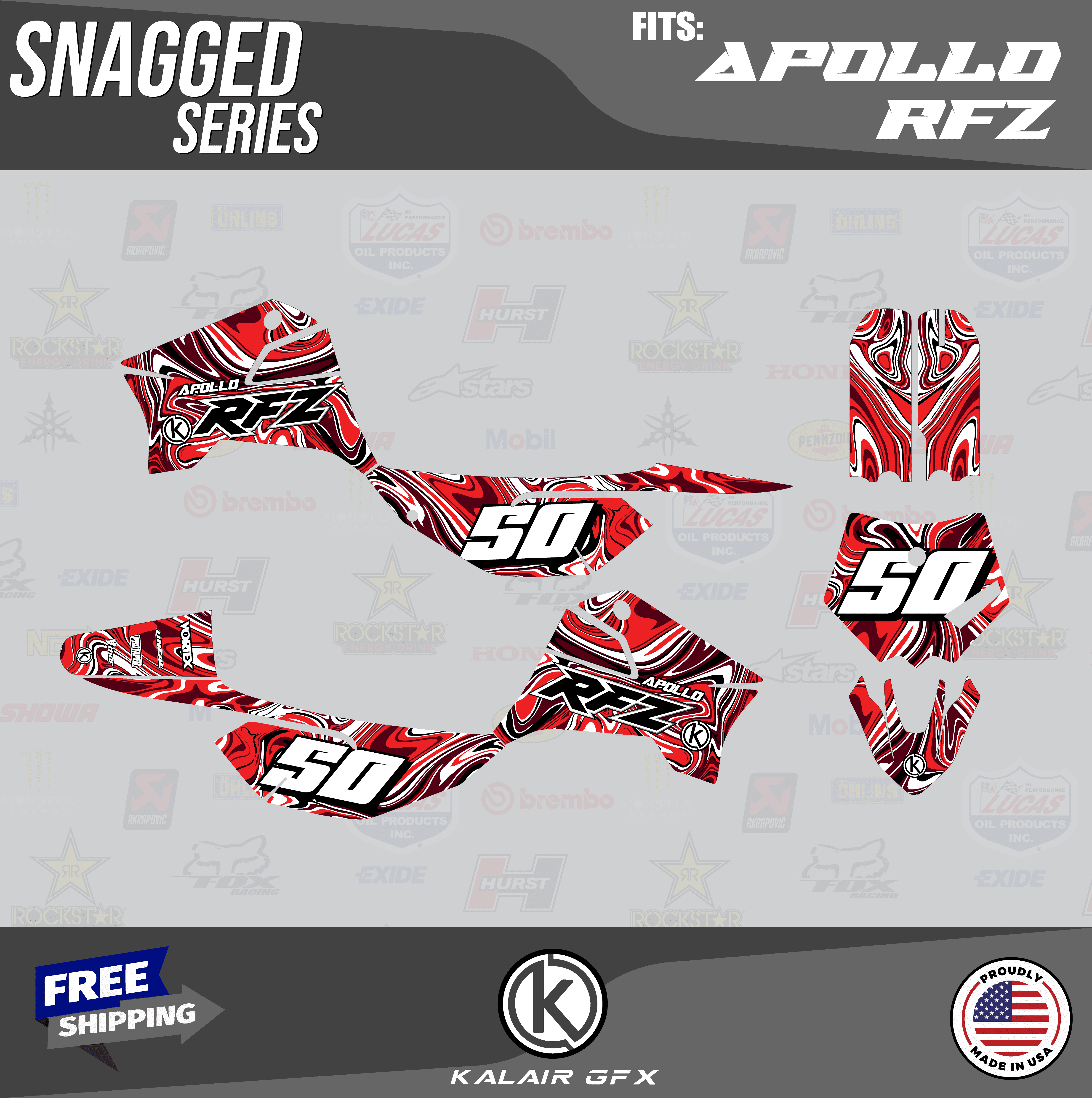 Kalair GFX Graphics Kit for Apollo RFZ X4-X6 X14-X19 (All Years ...