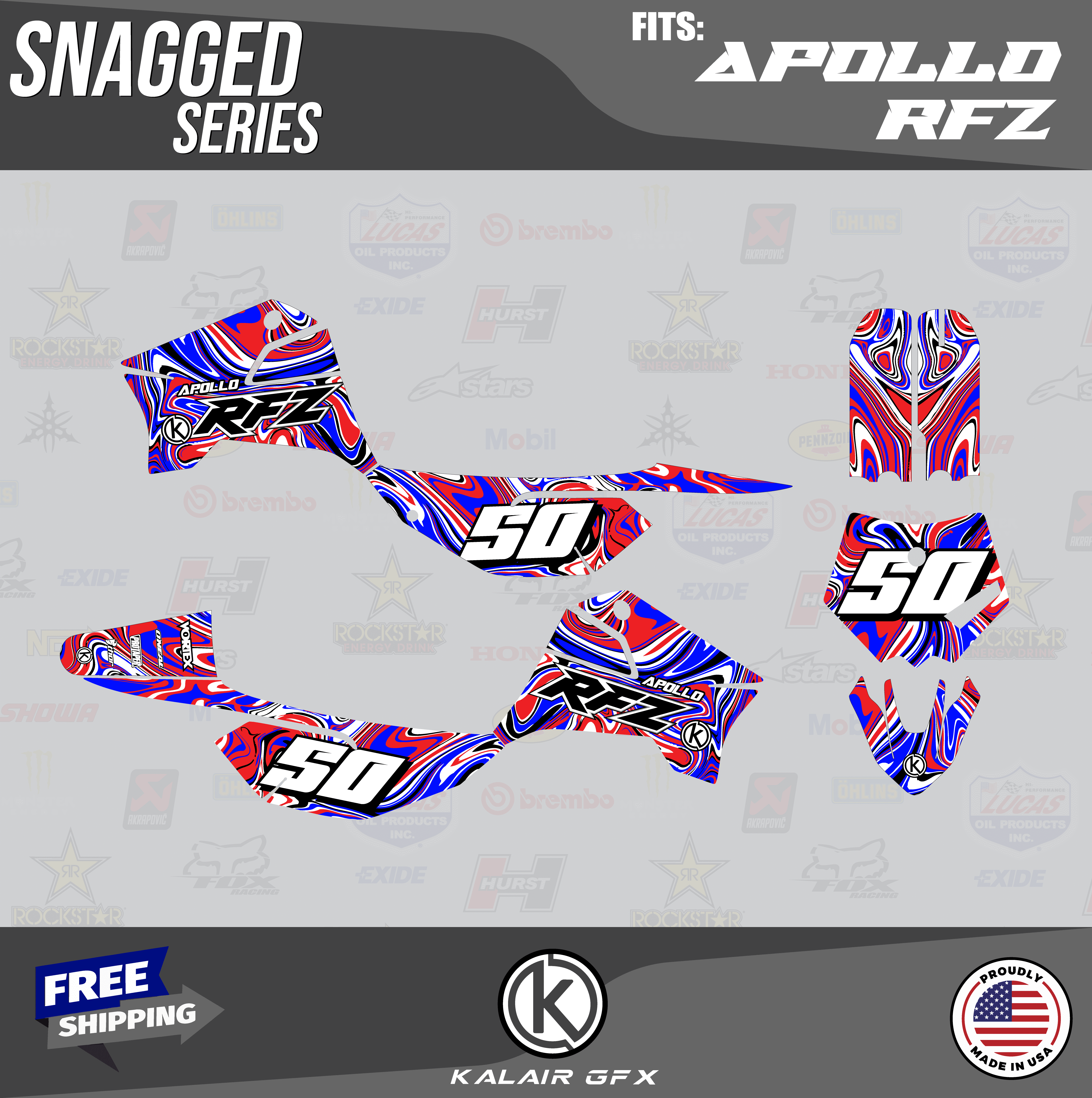 Kalair GFX Graphics Kit for Apollo RFZ X4-X6 X14-X19 (All Years ...