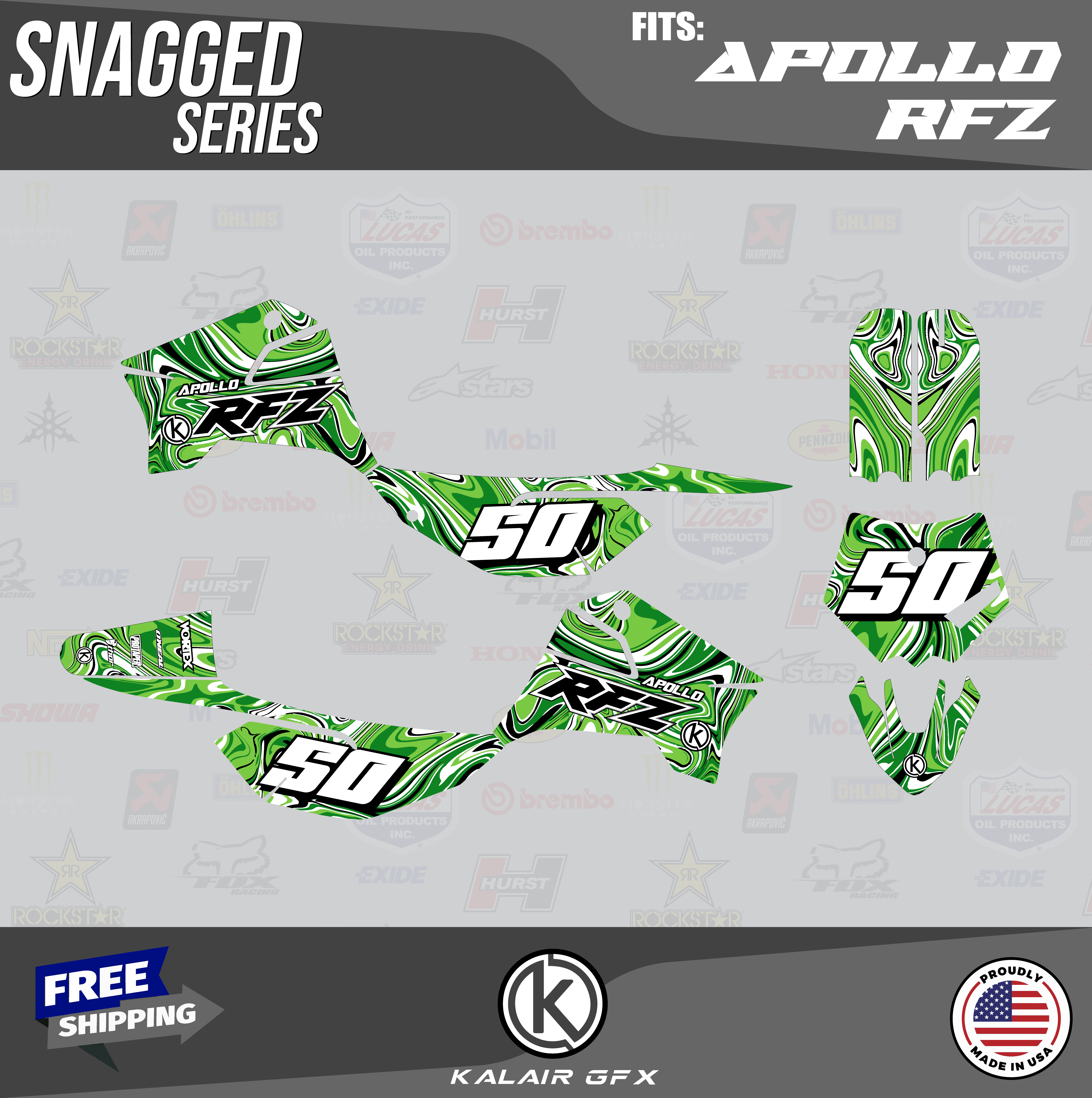 Kalair GFX Graphics Kit for Apollo RFZ X4-X6 X14-X19 (All Years ...