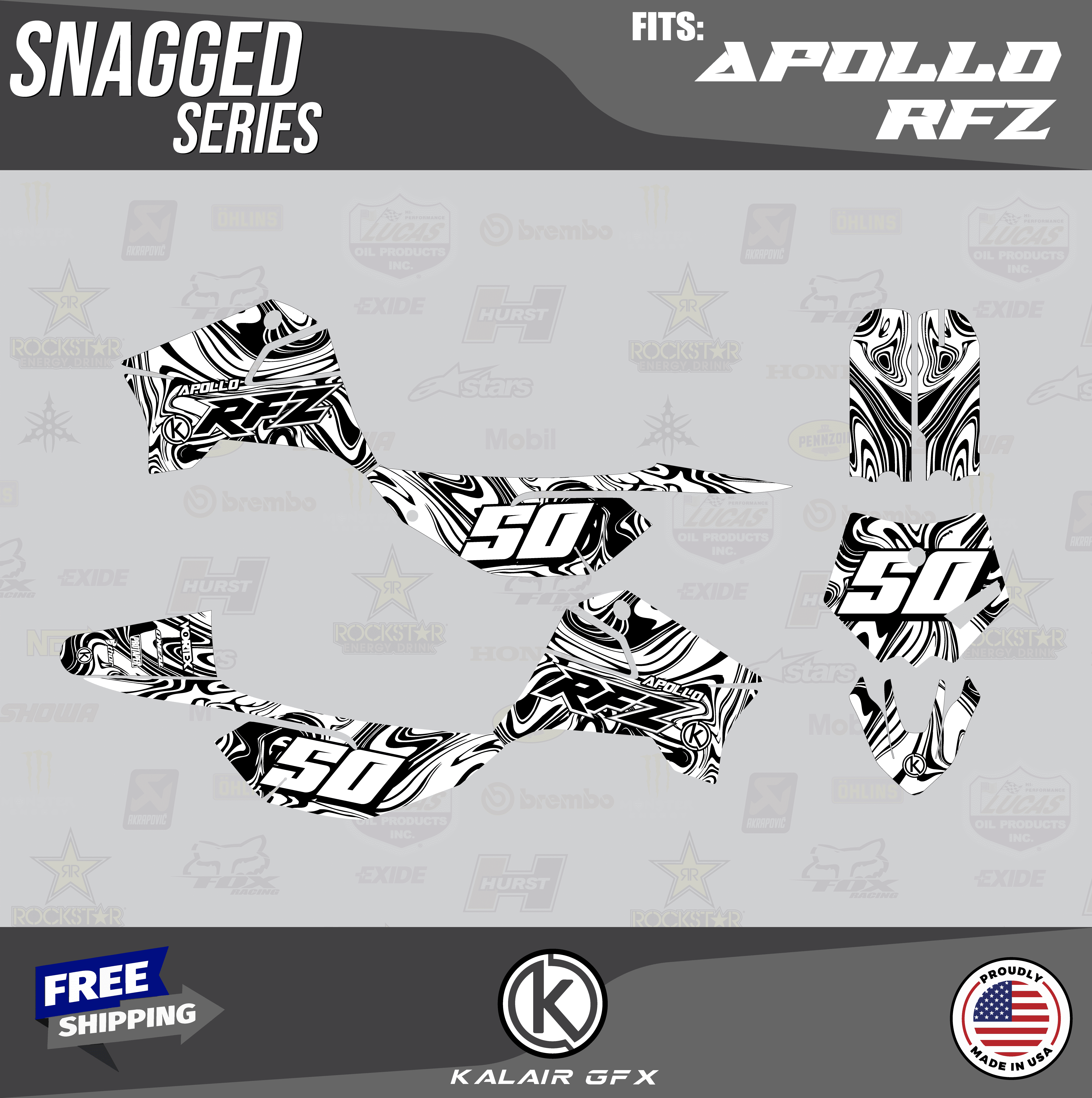 Kalair GFX Graphics Kit for Apollo RFZ X4-X6 X14-X19 (All Years ...