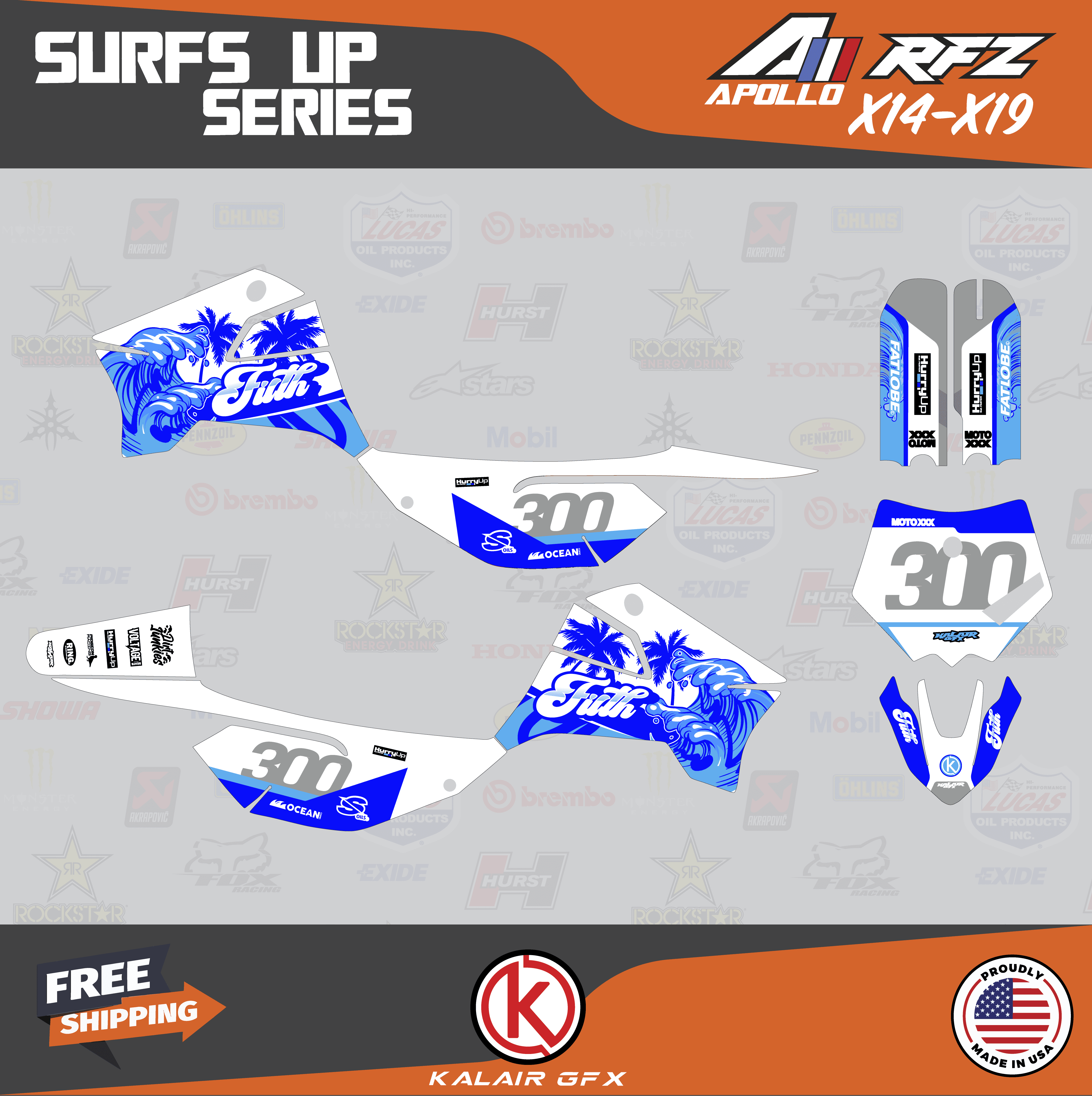 Kalair GFX Graphics Kit for Apollo RFZ X4-X6 X14-X19 (All Years ...